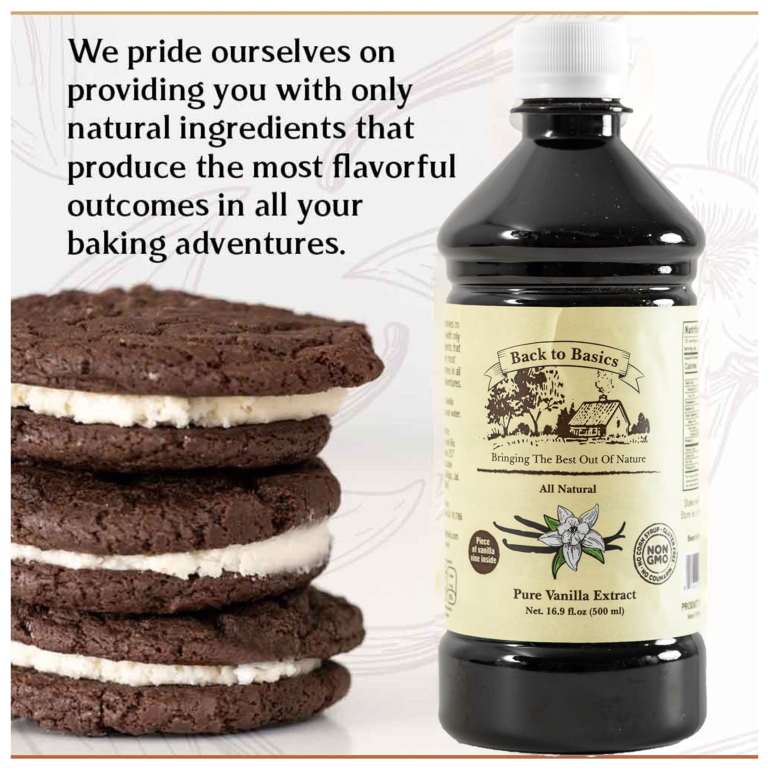 Snapklik.com : Back To Basics All Natural - Pure Vanilla Extract 16 Oz ...