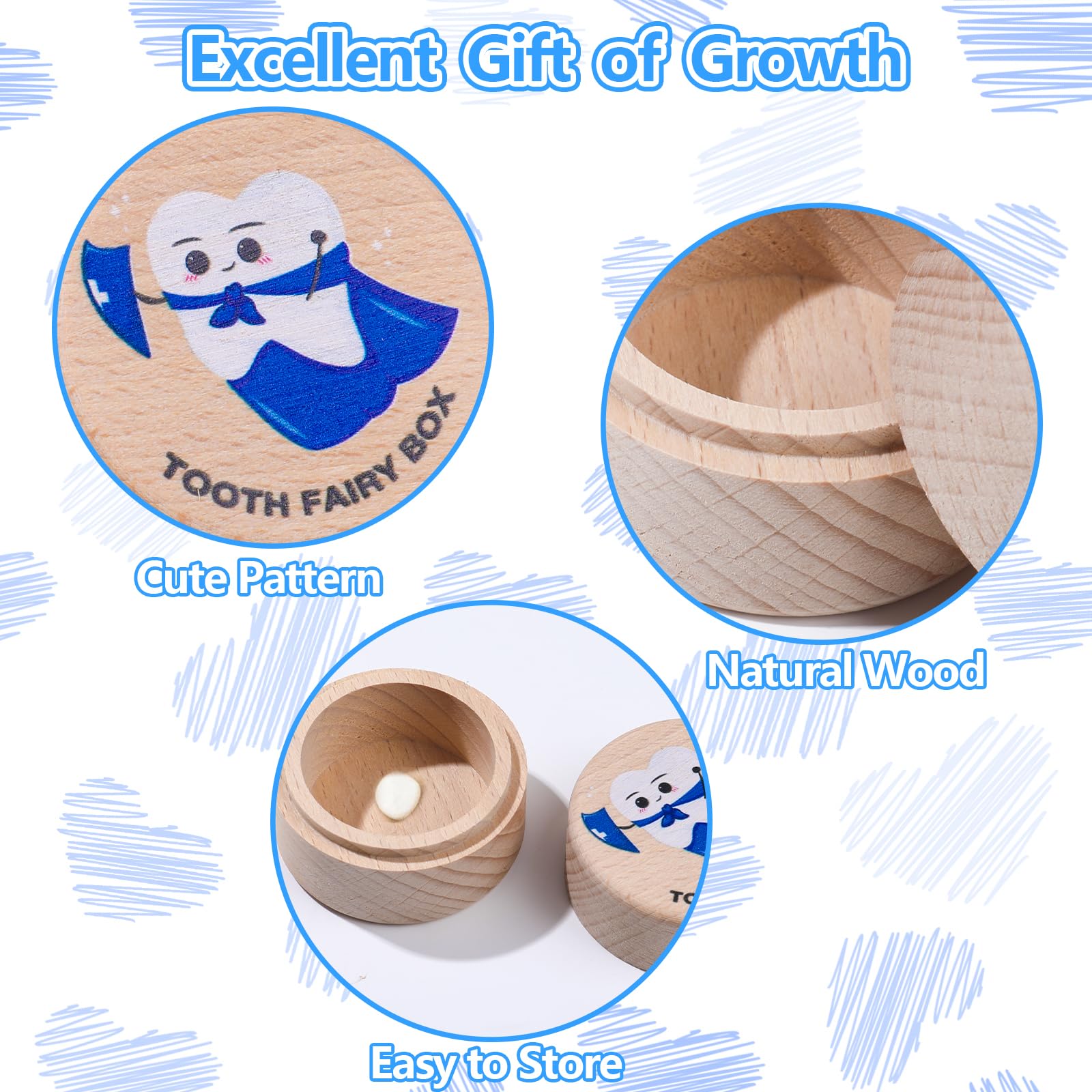 Snapklik.com : YASUOA Tooth Fairy BoxTrendy Baby Tooth HolderStylish ...