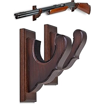 Gun Rack Wall Mount Hold Up Displays Horizontal Gun Rack and Shotgun ...