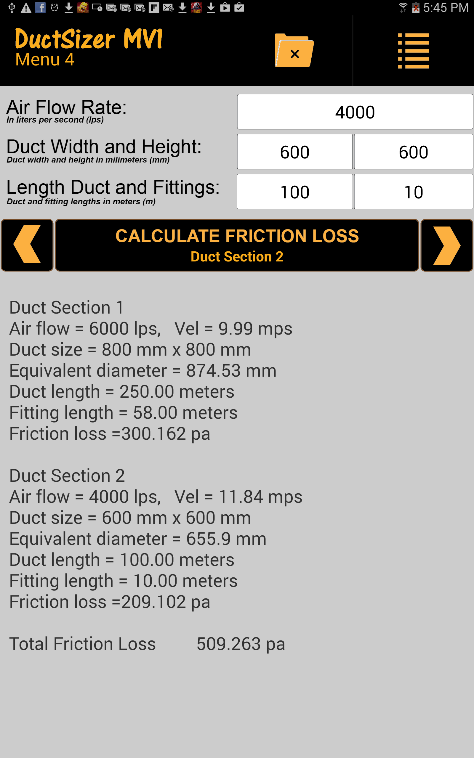 DuctSizer_MV1 - App on Amazon Appstore