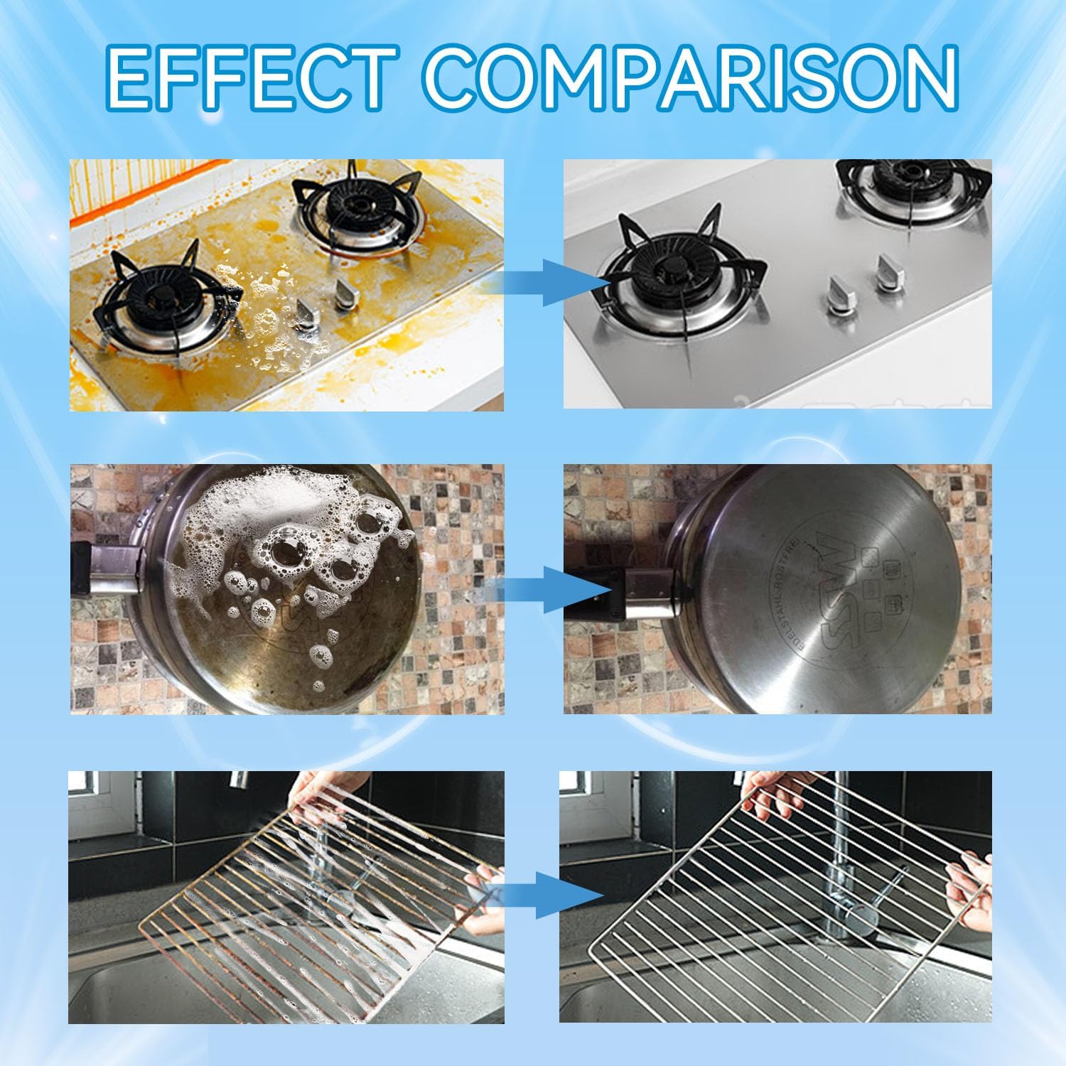 Bubble Cleaner Foam, 2 Pack All-Purpose Bubble Cleaner, Kitchen ...