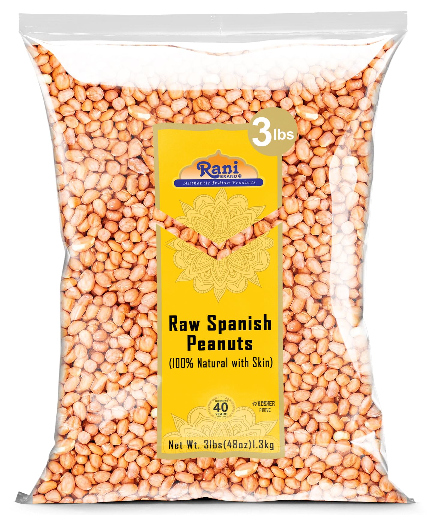 Amazon.com : Rani Raw Spanish Peanuts 100% Natural with Skin (uncooked ...