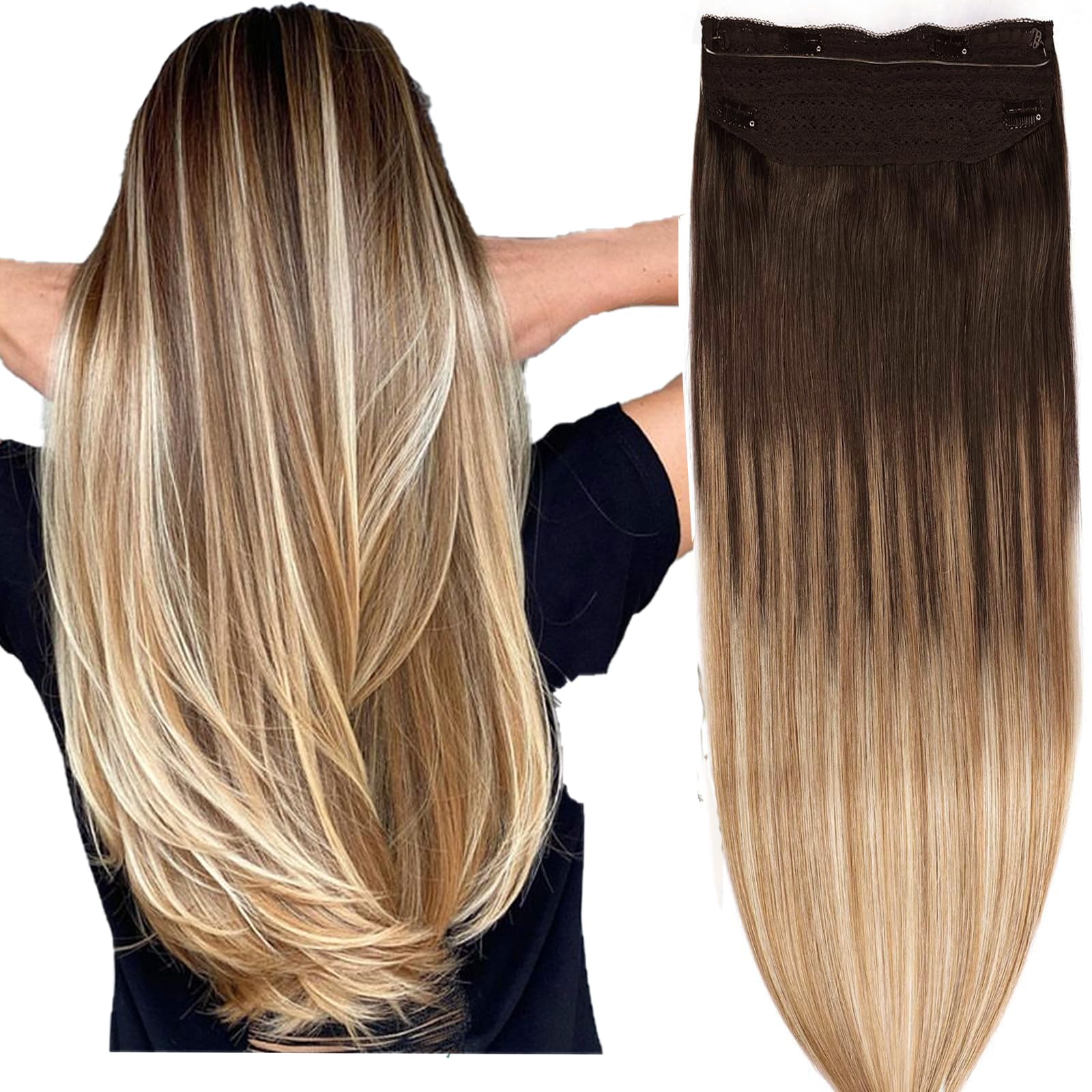 Amazon.com : Halo Hair Extensions - Halo Hair Extensions Real Human ...