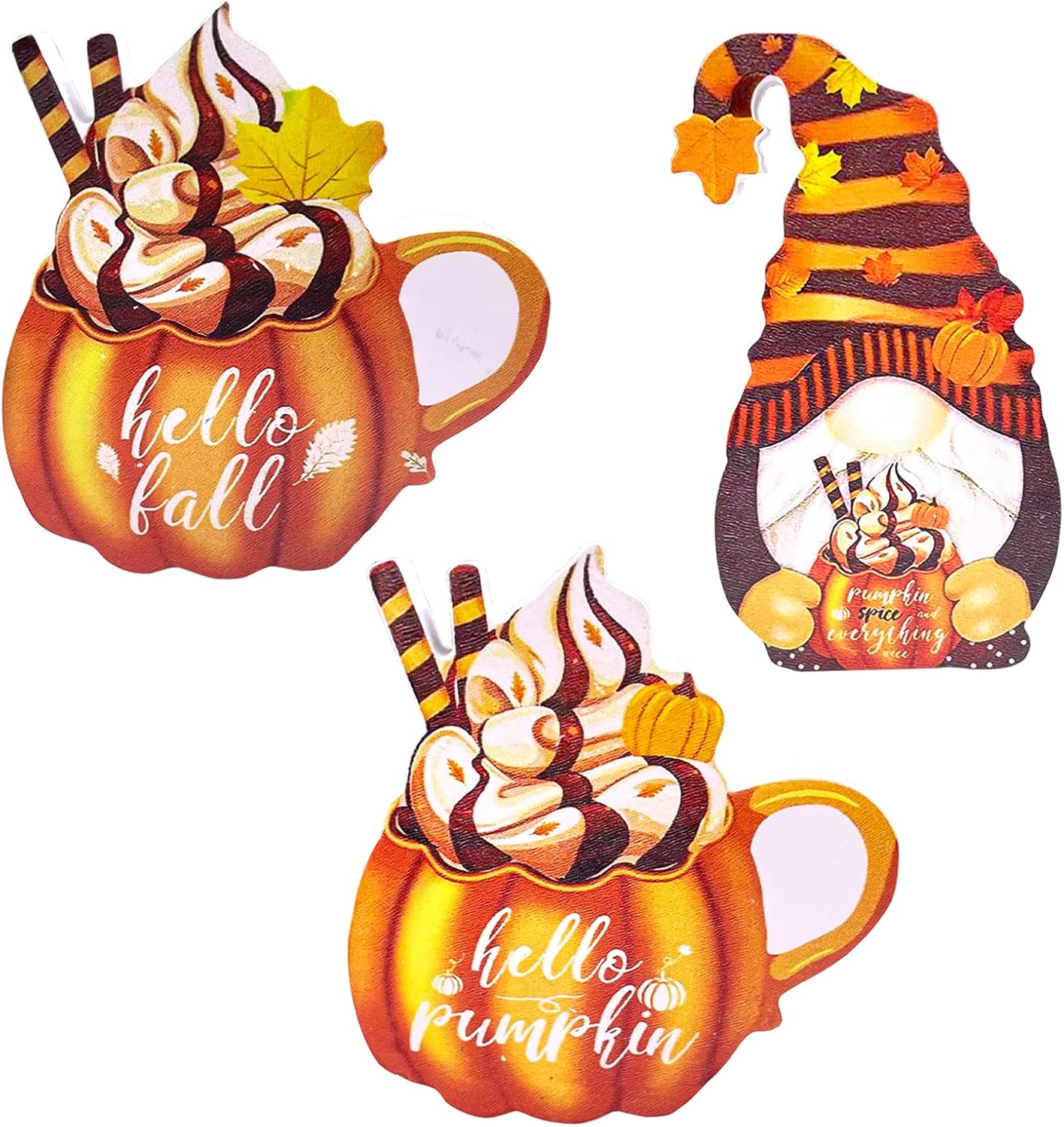 Amazon.com: OperSeven 3 Pcs Thanksgiving Wooden Table Decorations for ...