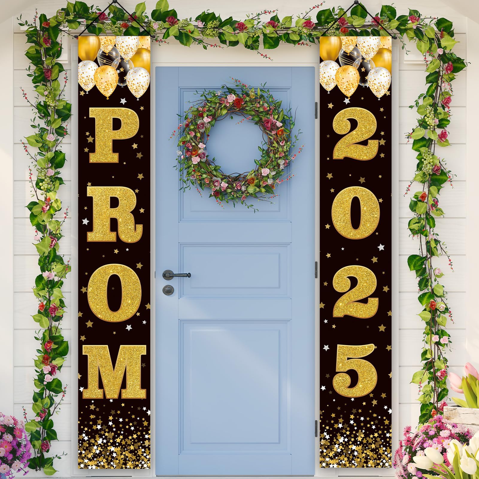 Amazon.com: Prom 2025 Porch Banner Graduation Prom Party Front Door ...