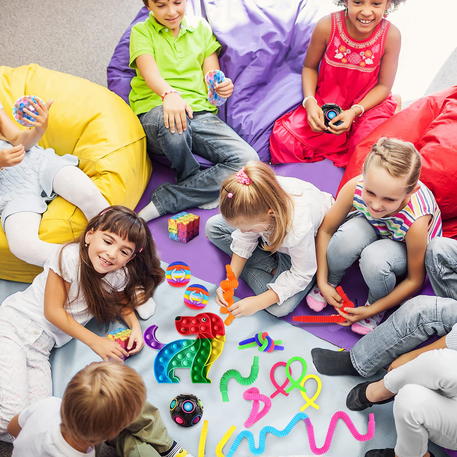 ZaxiDeel 2022 Upgraded Fidget Toys Pack,Sensory Fidget Toy Set ...