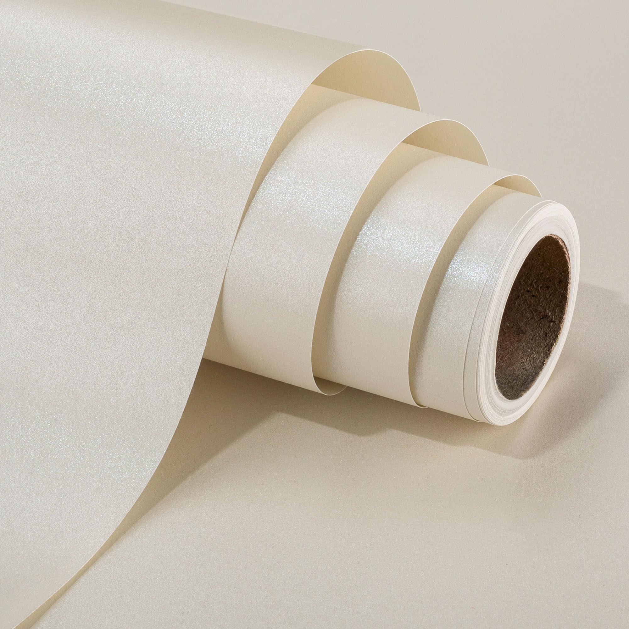 Amazon.com: Yarcony Shimmer Off White Wrapping Paper Roll - 17 Inches X ...