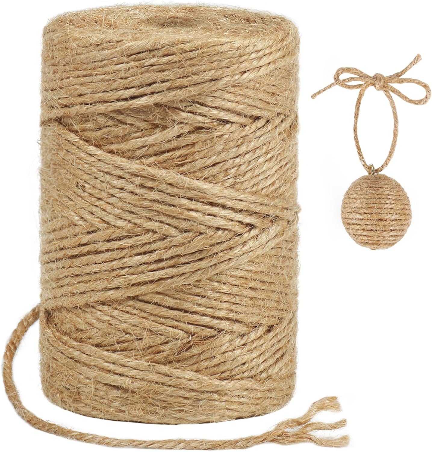 Amazon.com: Tenn Well Jute Twine, 328 Feet 3mm Natural Jute Rope Twine ...