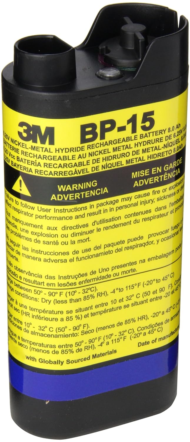 3M Breathe Easy Turbo Powered Air Purifying Respirator (PAPR) NiMH ...