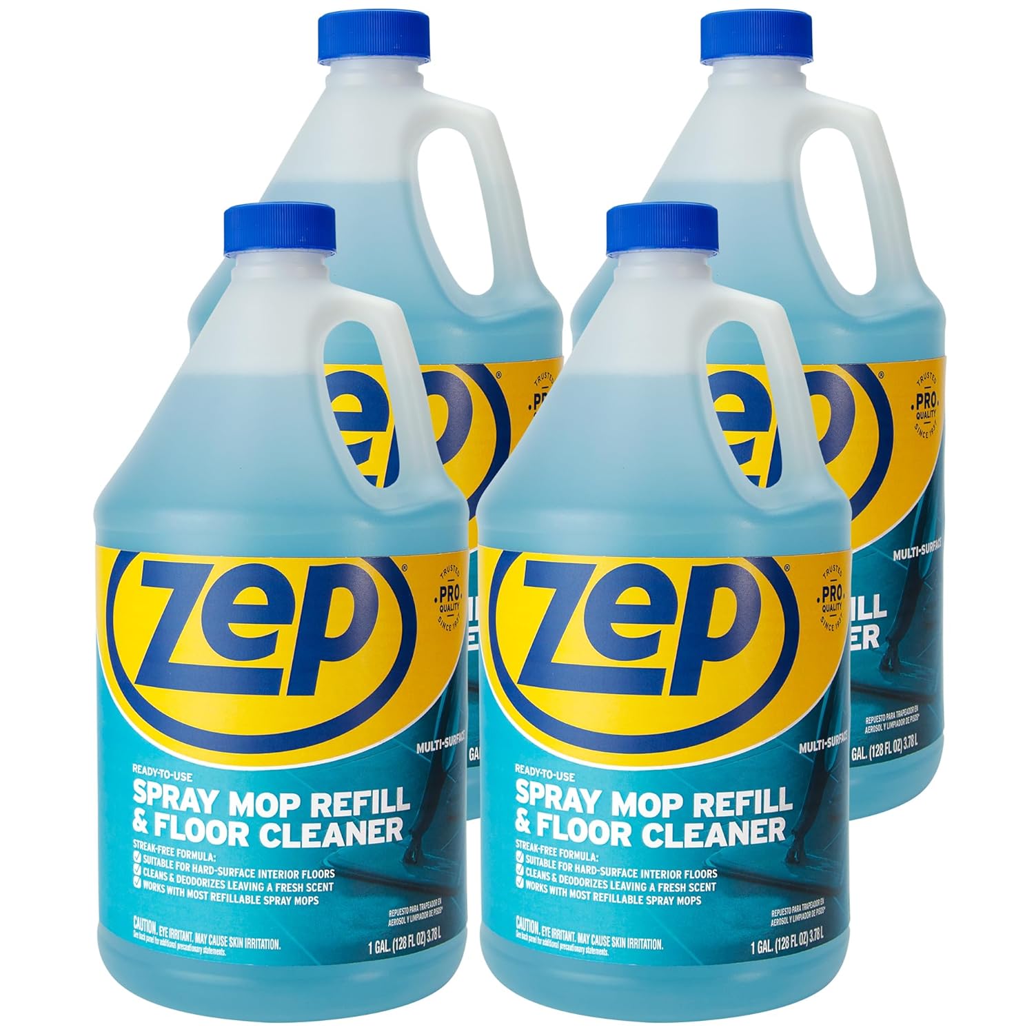 Zep Industrial Multi-Surface Floor Cleaner - 1 Gallon, (Case of 4 ...