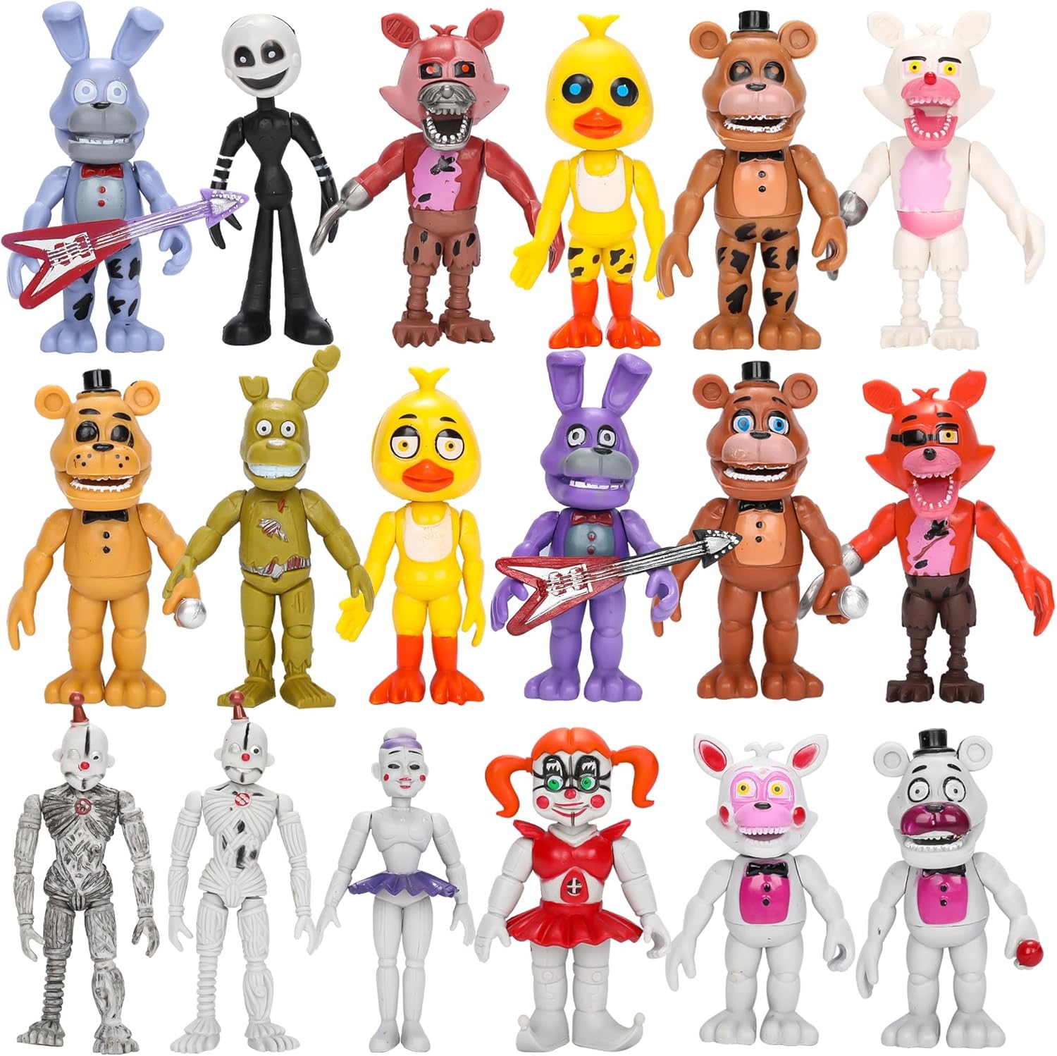 Amazon.com: Ernesqi Horror Game Action Figures Set - 18Pcs Inspired by ...