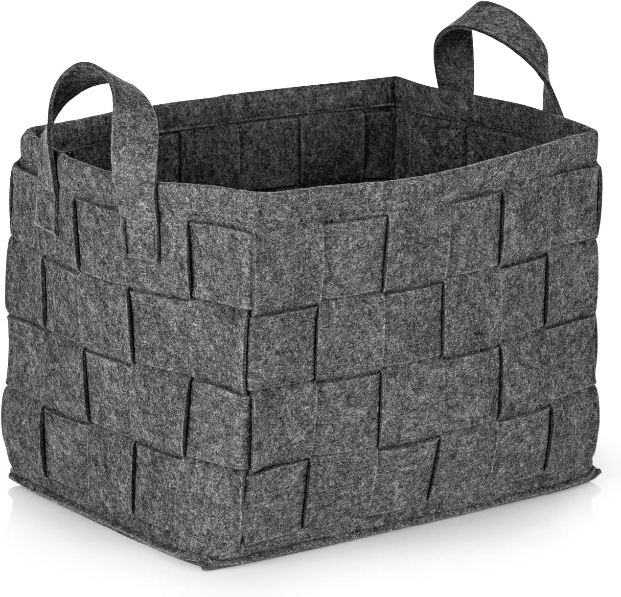 DuneDesign Ovaler Filzkorb für Kaminholz - XL Filztasche bis 15kg ...