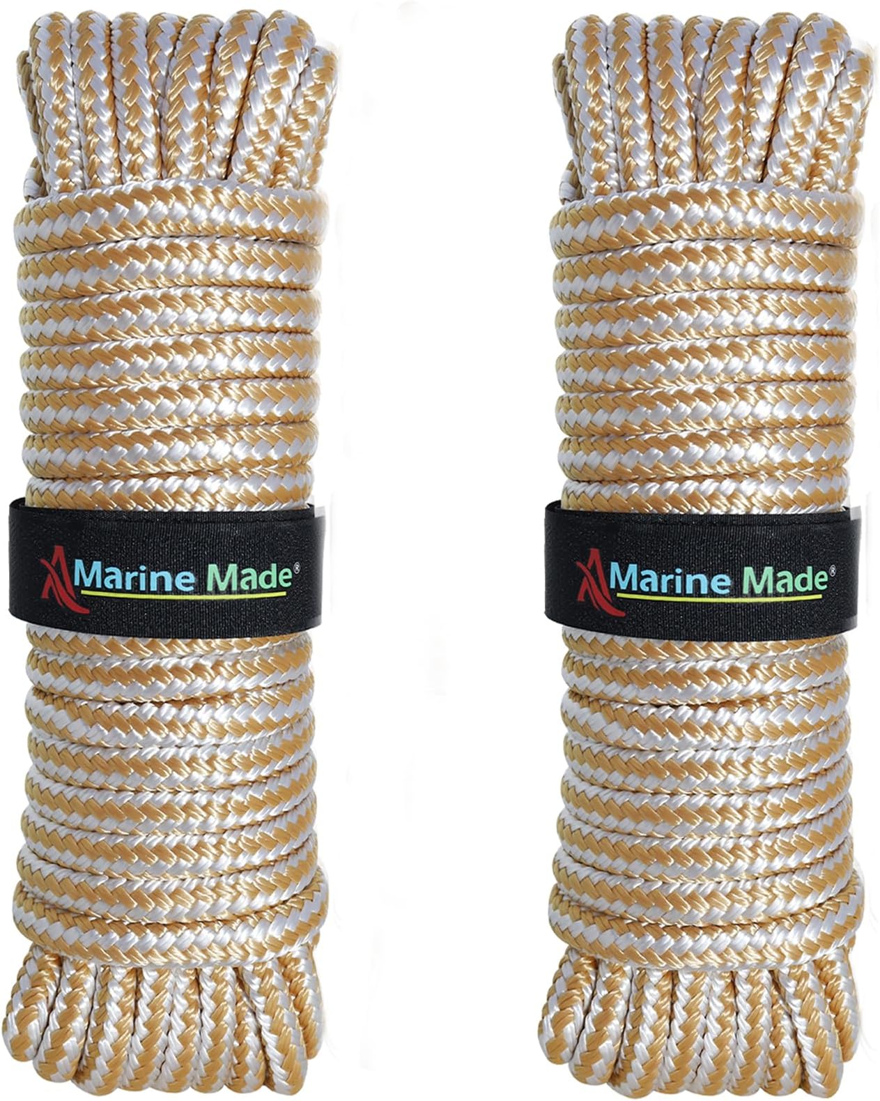 Amazon.com: Amarine Made 2 Pack of 3/4 Inch 30 Feet Double Braid Nylon ...