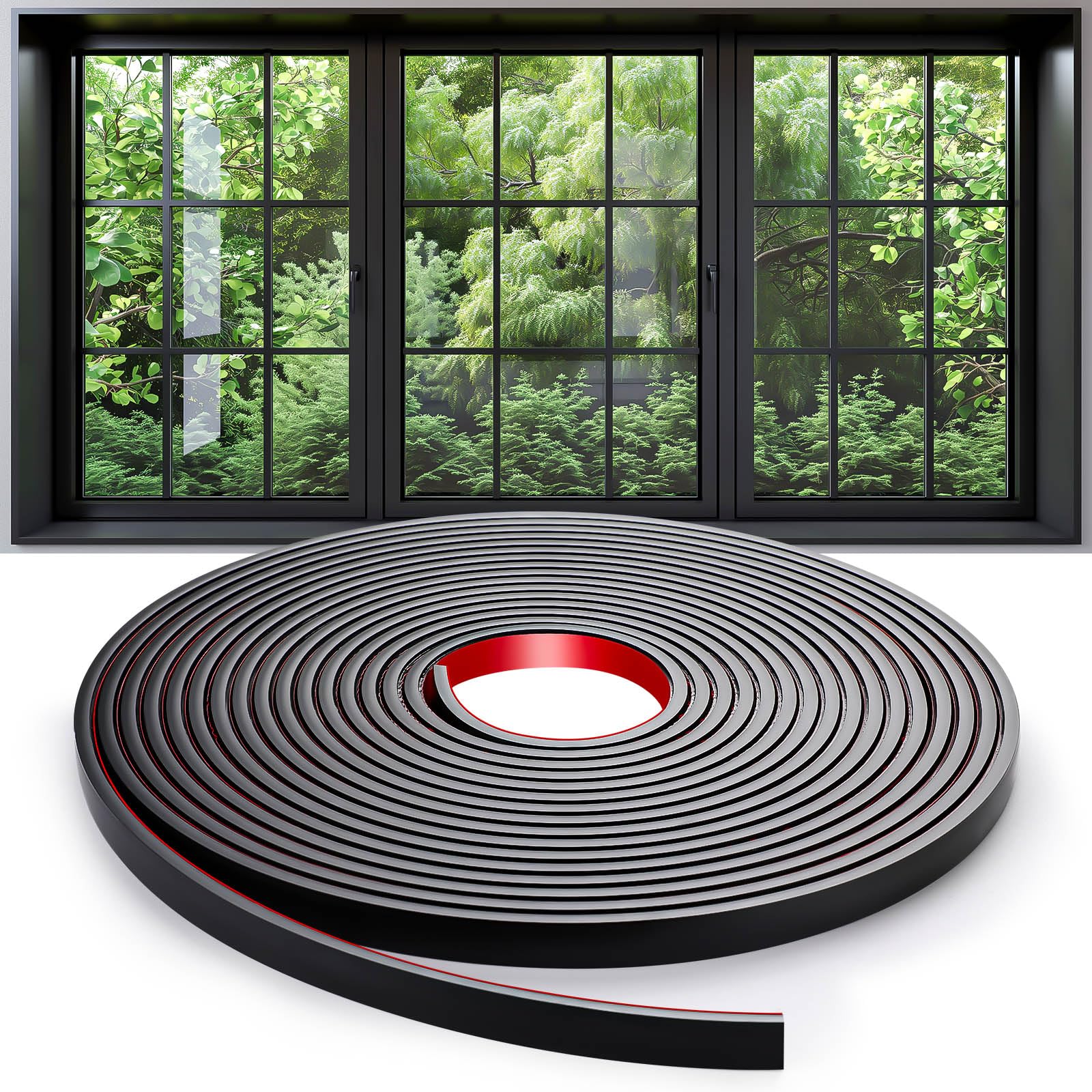 Buy 29.5 Ft Window Grille Inserts Grid Kit, Self-Adhesive Peel and ...