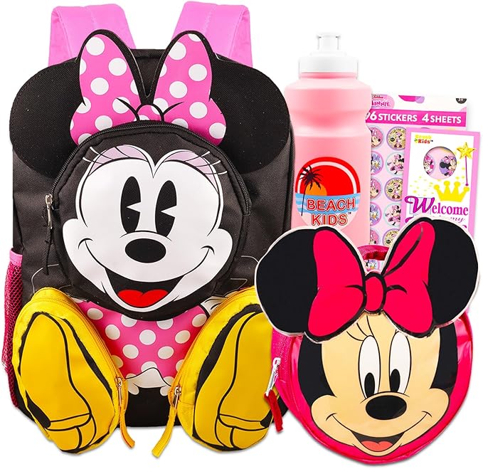 Amazon.com | Disney Minnie Mouse Backpack and Lunch Box Set - 16 ...