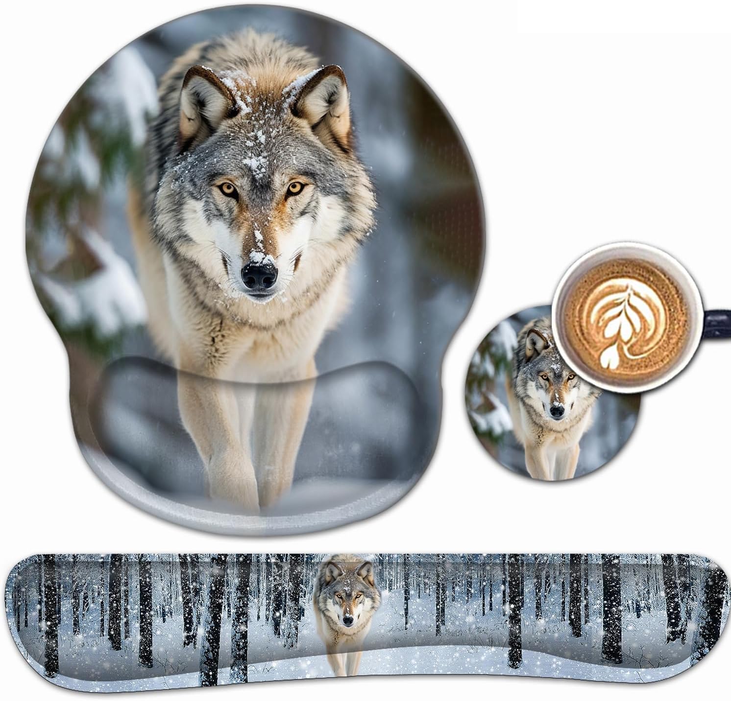 Amazon.com : Ergonomic Gaming Mouse Pad Wrist Support and Memory Foam ...