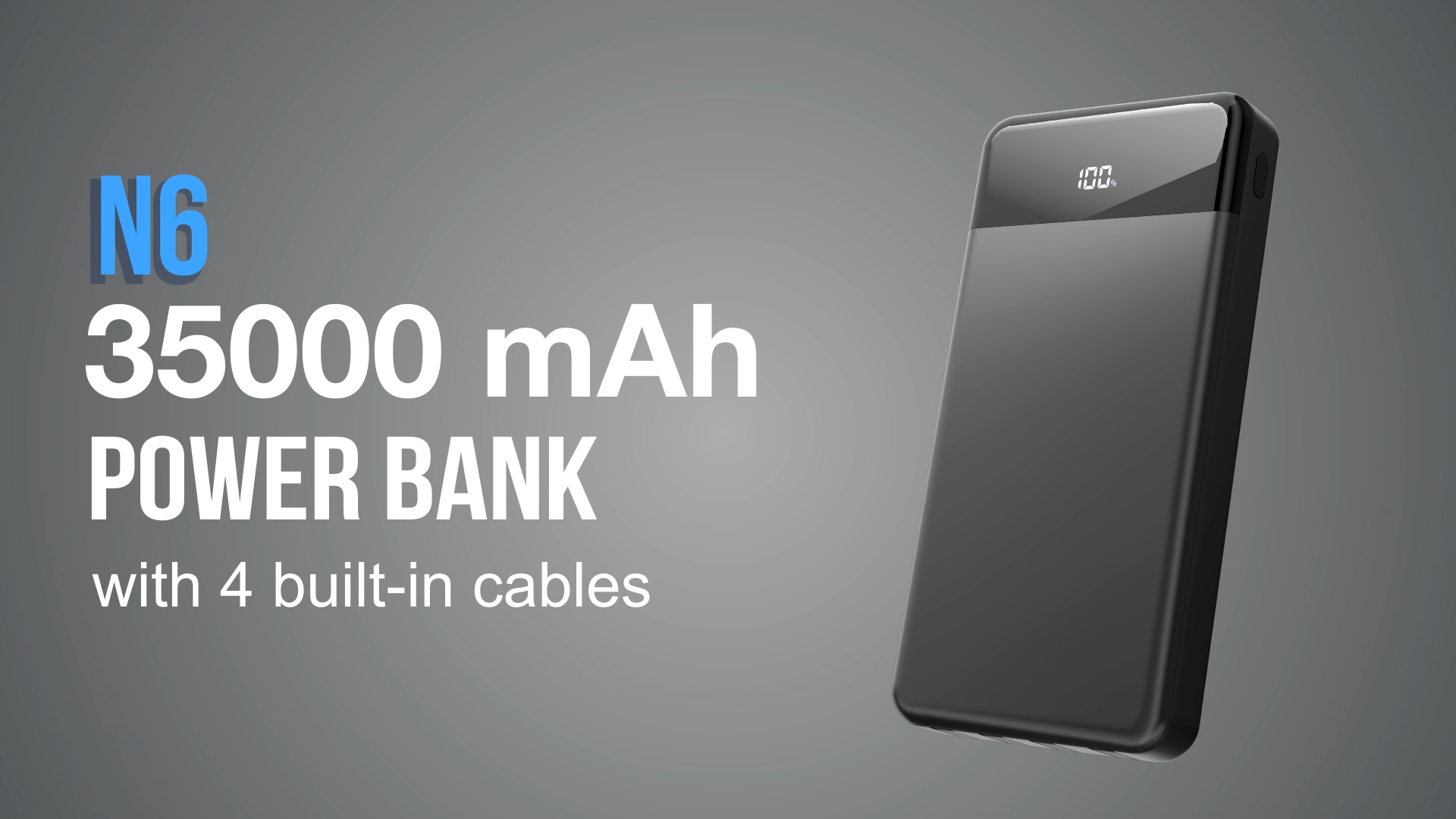 Watch N6 Portable Charger 35000mAh Power Bank on Amazon Live