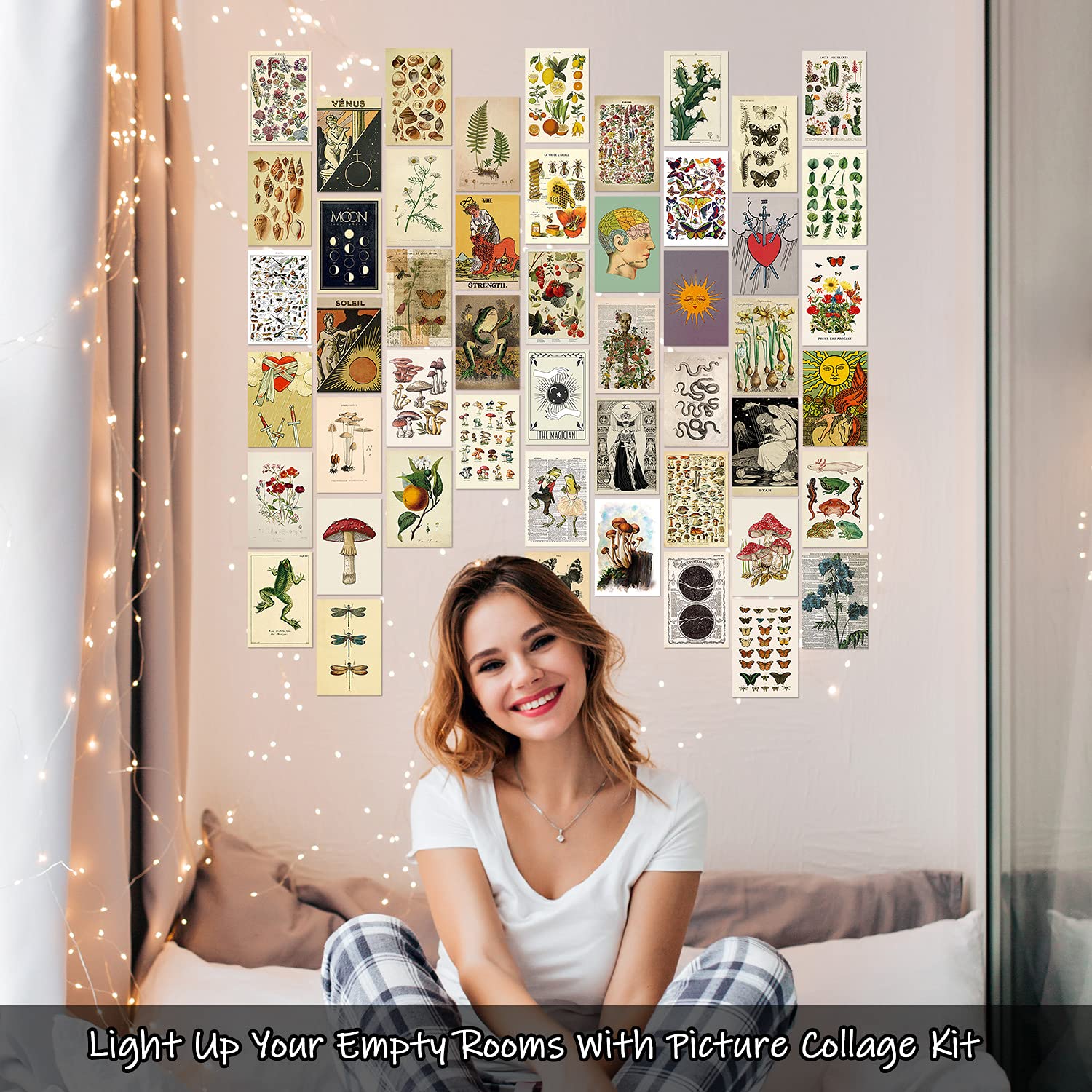 Dongpong Wall Collage Kit Aesthetic Pictures, Vintage Photo Collage Kit ...