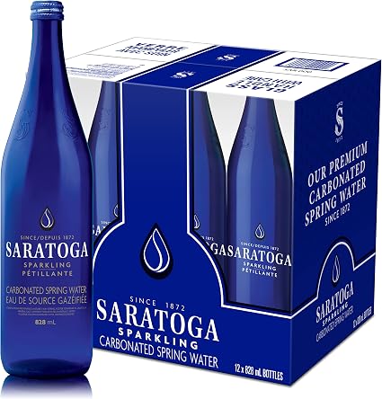 Saratoga Sparkling Spring Water - Refreshing and Low Minerality