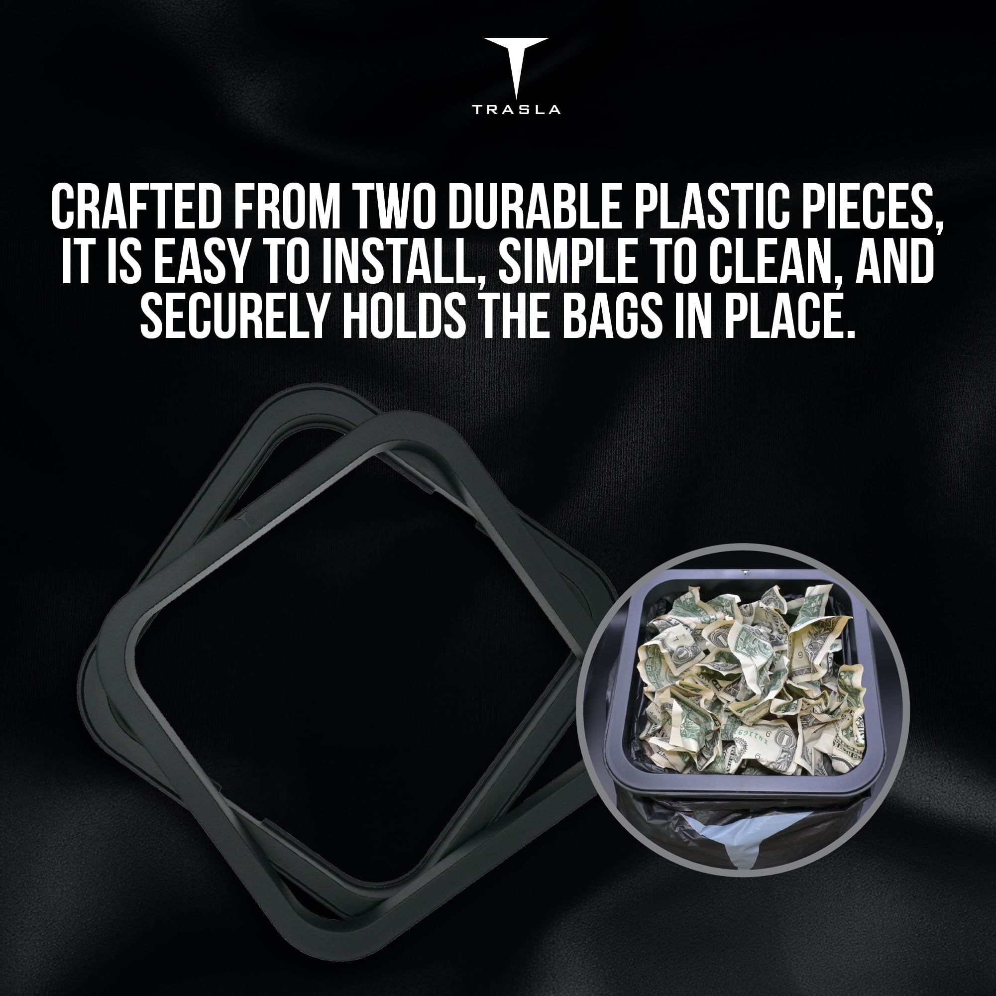 Snapklik.com : Trashla Model Y & 3 Car Trash Bag Holder