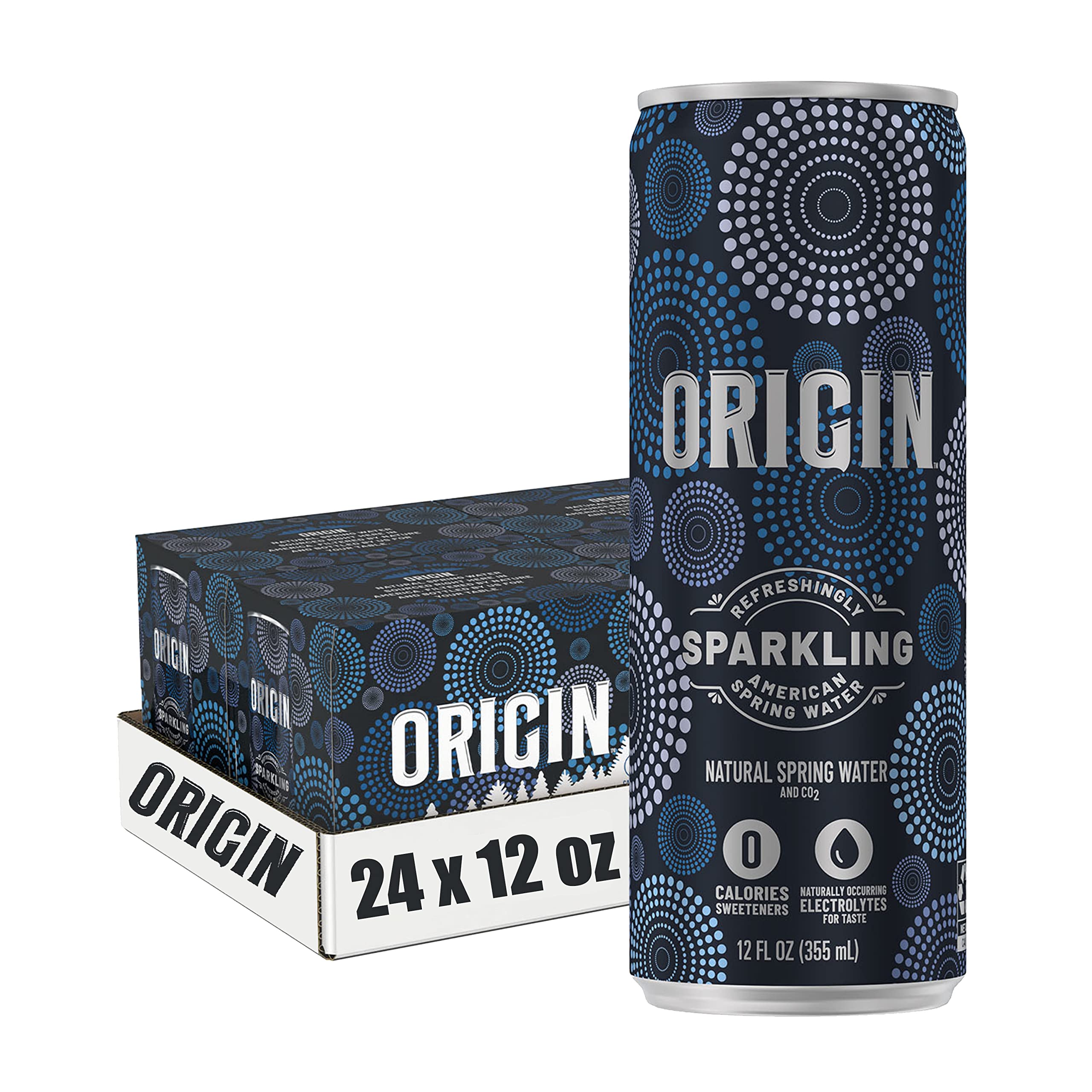 Snapklik.com : ORIGIN Unflavored Sparkling Water, 12 Fl Oz, Recyclable ...