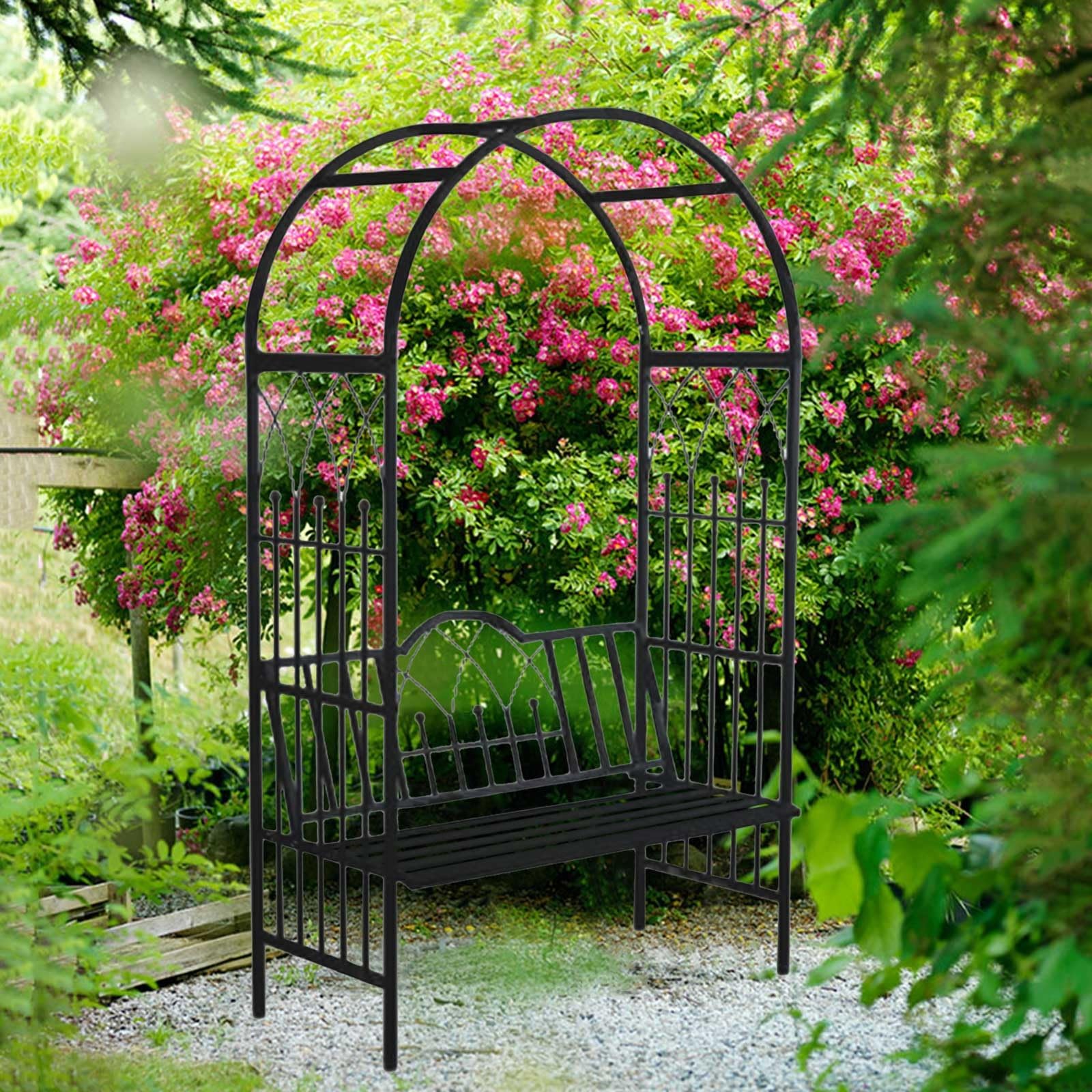 Vinyl Arbors With Bench Seat