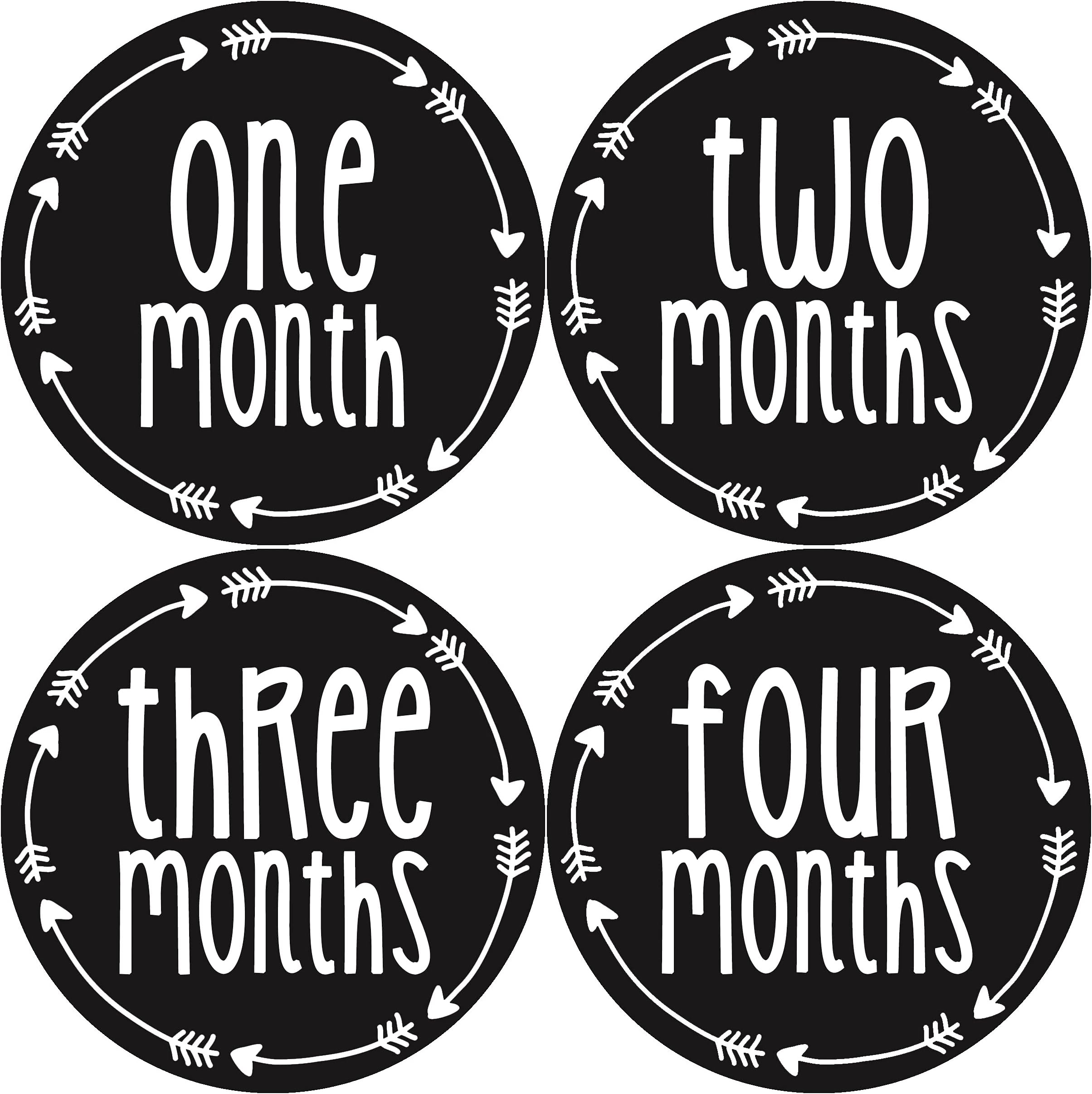 Amazon.com: Modish - Creative Collective 12 Monthly Baby Stickers ...