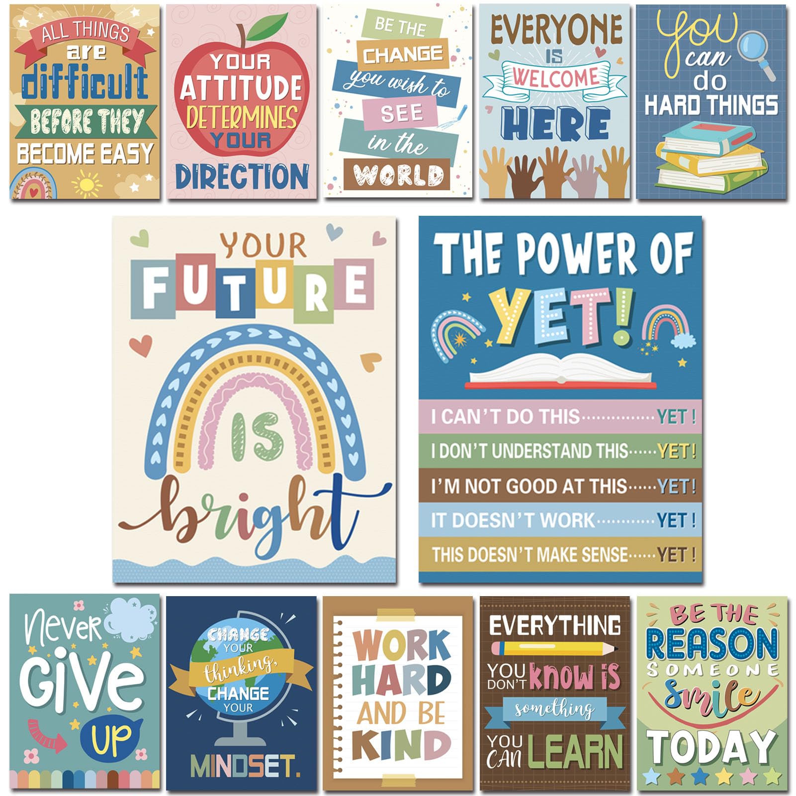 Snapklik.com : Adduster 12 Classroom Motivational Posters ...