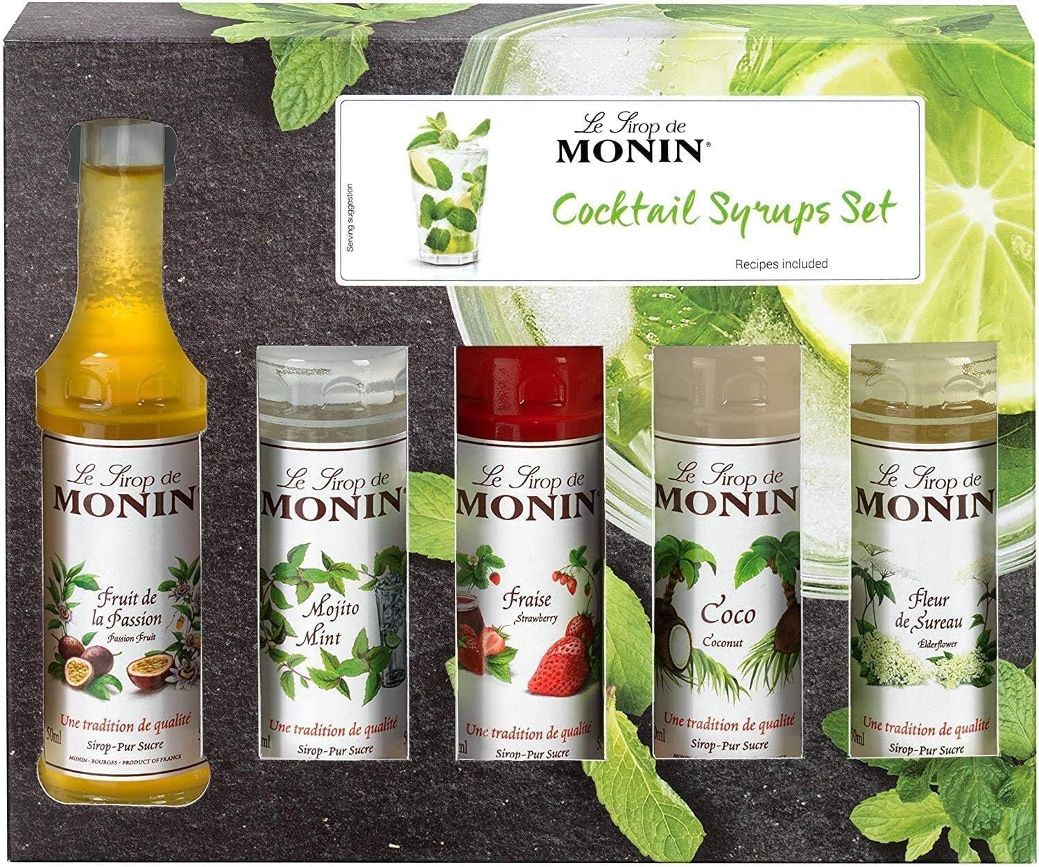 Monin Syrup Cocktail Gift Set - Monin Cocktail Gift Set : Amazon.co.uk ...