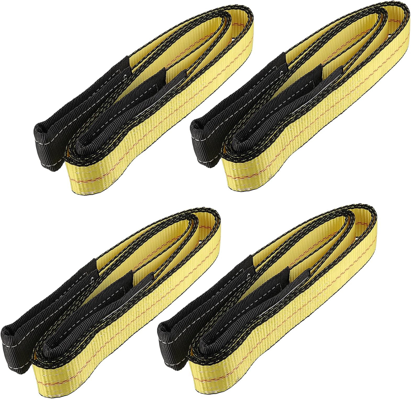 YUENPUN 4 PCS Heavy Duty Lifting Straps - 1.8m x 5cm, Max Load 9400lbs ...