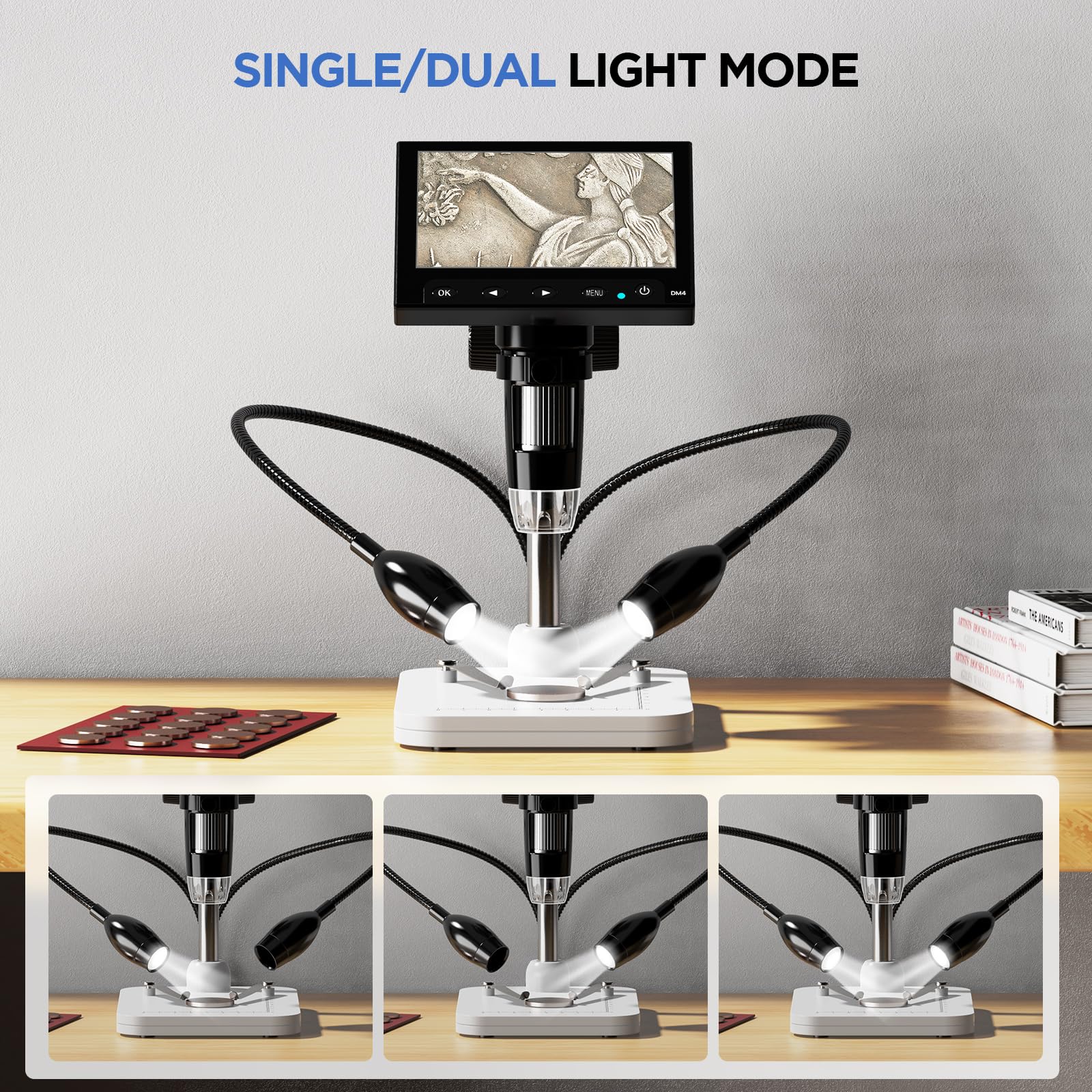 Snapklik.com : TOMLOV Digital Microscope Gooseneck LED Fill Lights GL06 ...
