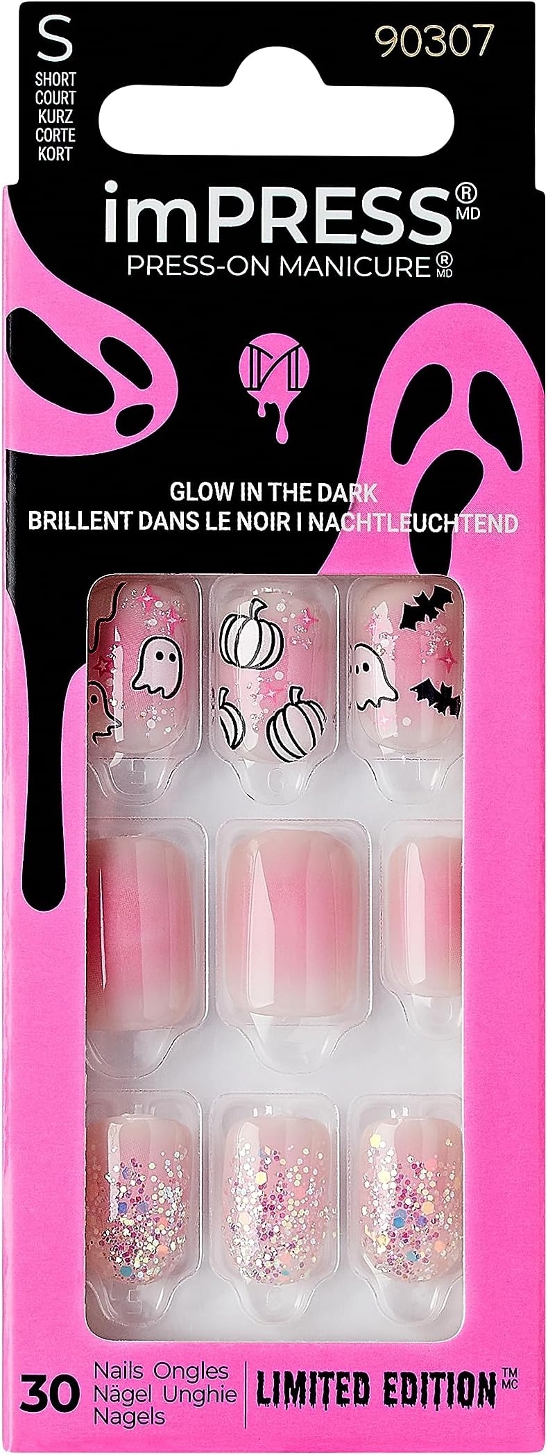 Amazon.com: KISS LoveShackFancy x imPRESS Press-On Manicure Limited ...