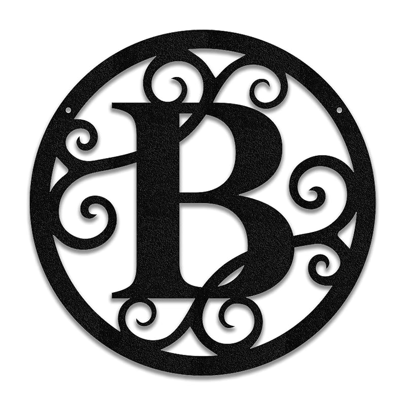 Amazon.com: Personalized Family Name Sign, Custom Metal Monogram Sign ...