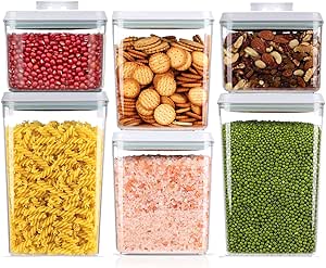 Amazon.com: Pop Airtight Food Storage Containers Set with Lids, 6 Pcs ...