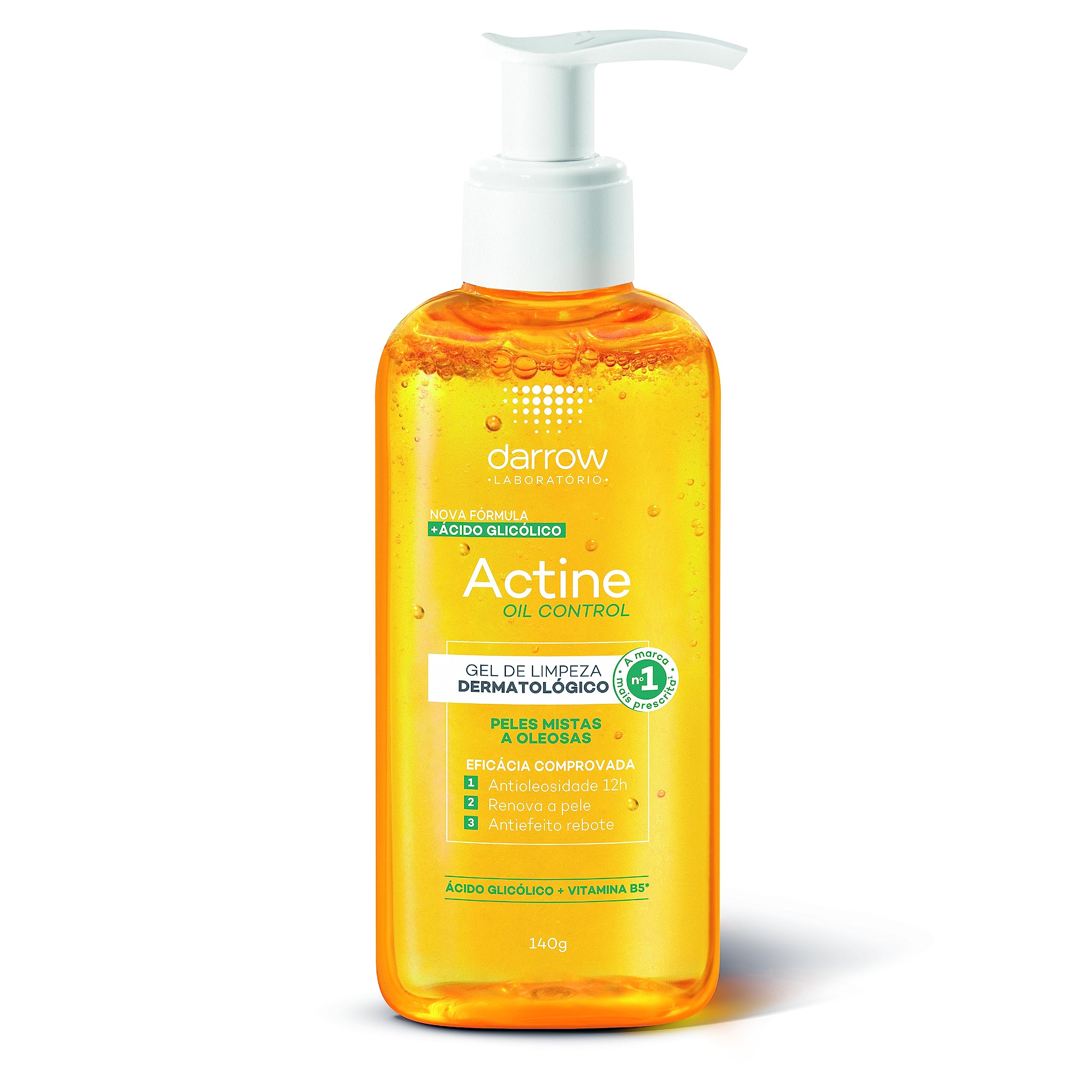 Darrow Actine Oil Control Gel Limpiador con Vitamina C, 140ml : Amazon ...