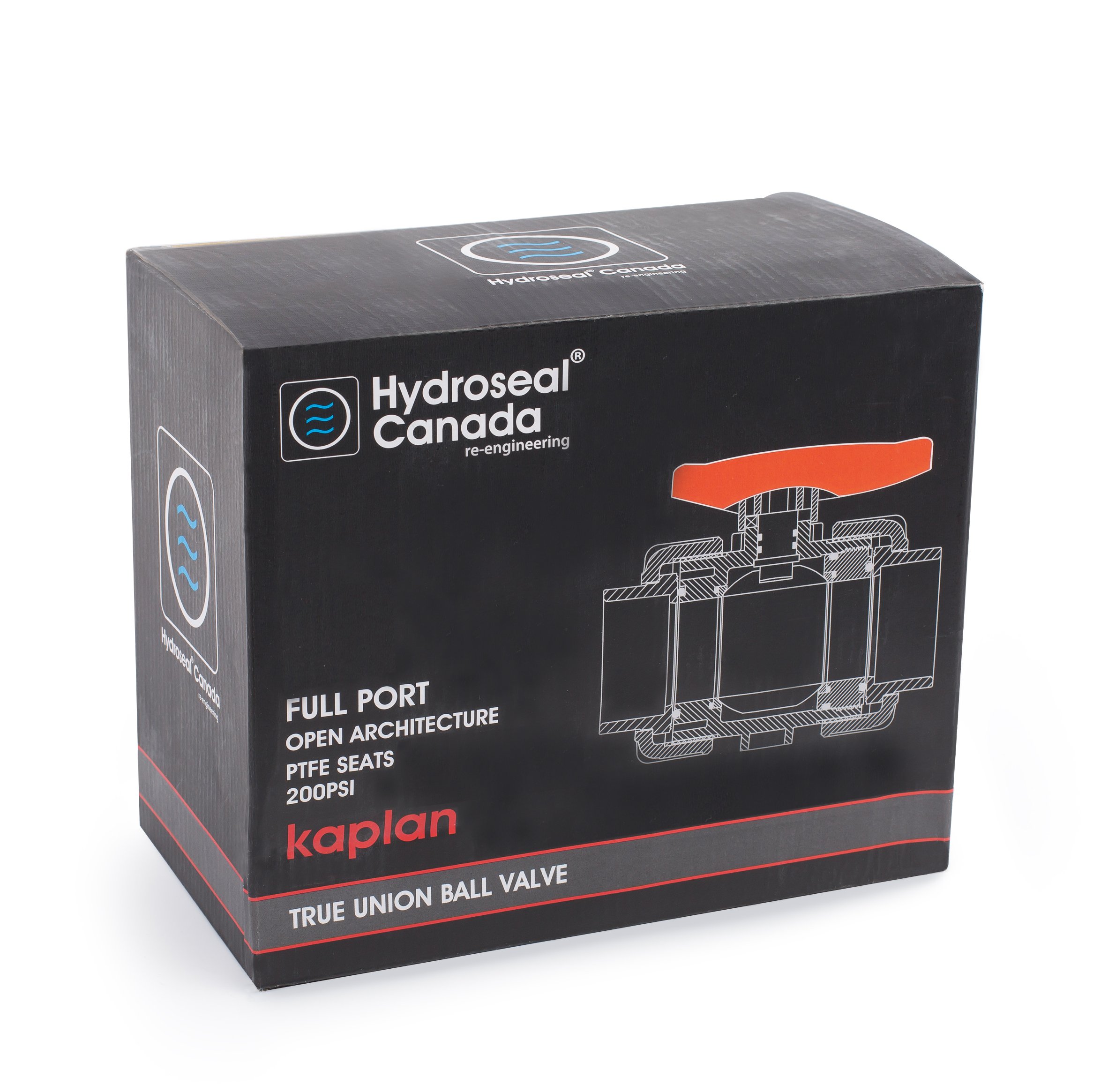 Buy HYDROSEAL Kaplan 3" PVC True Union Ball Valve with Full Port, ASTM ...