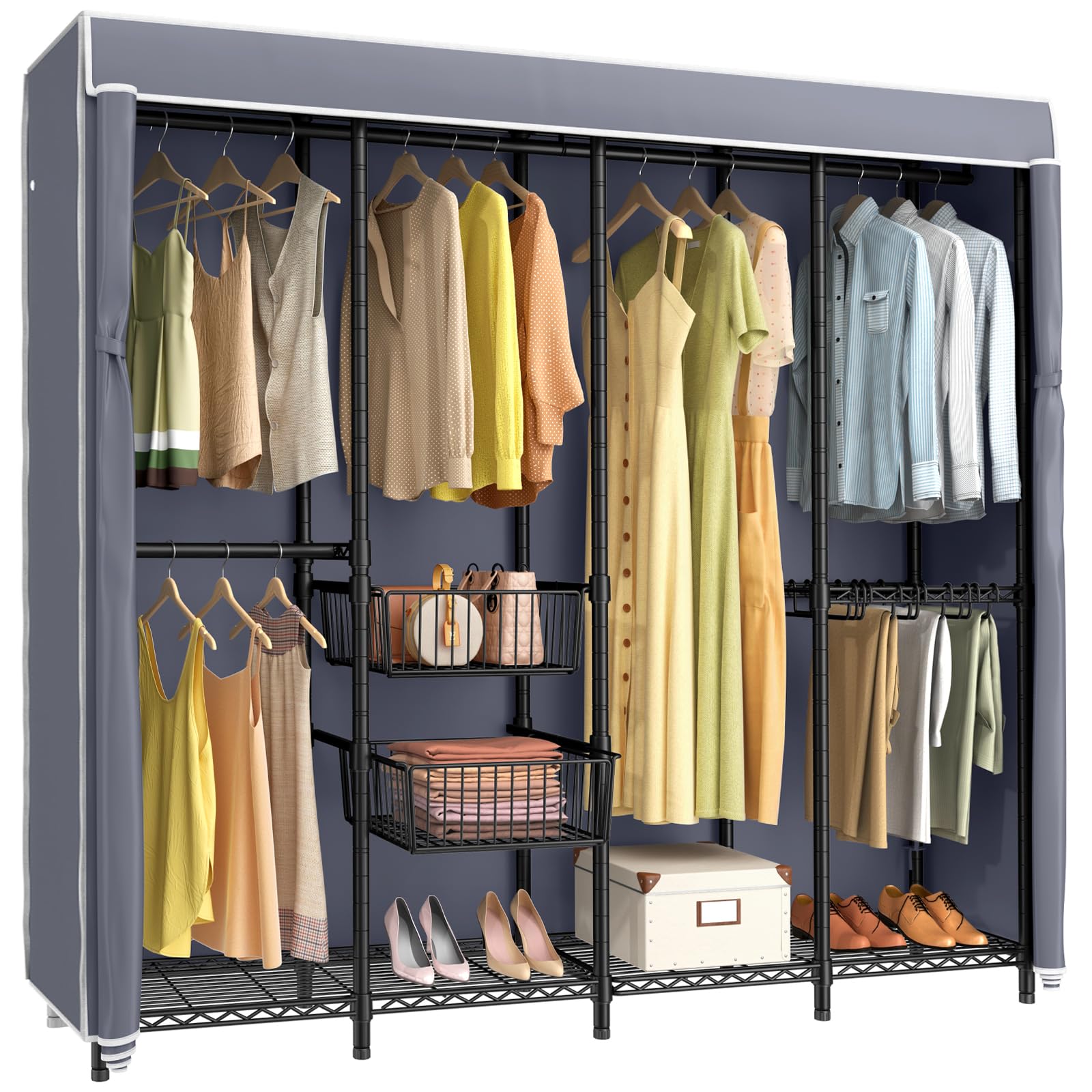 Snapklik.com : VIPEK V40C Pro Coverd Closet Racks Bedroom Wardrobe ...