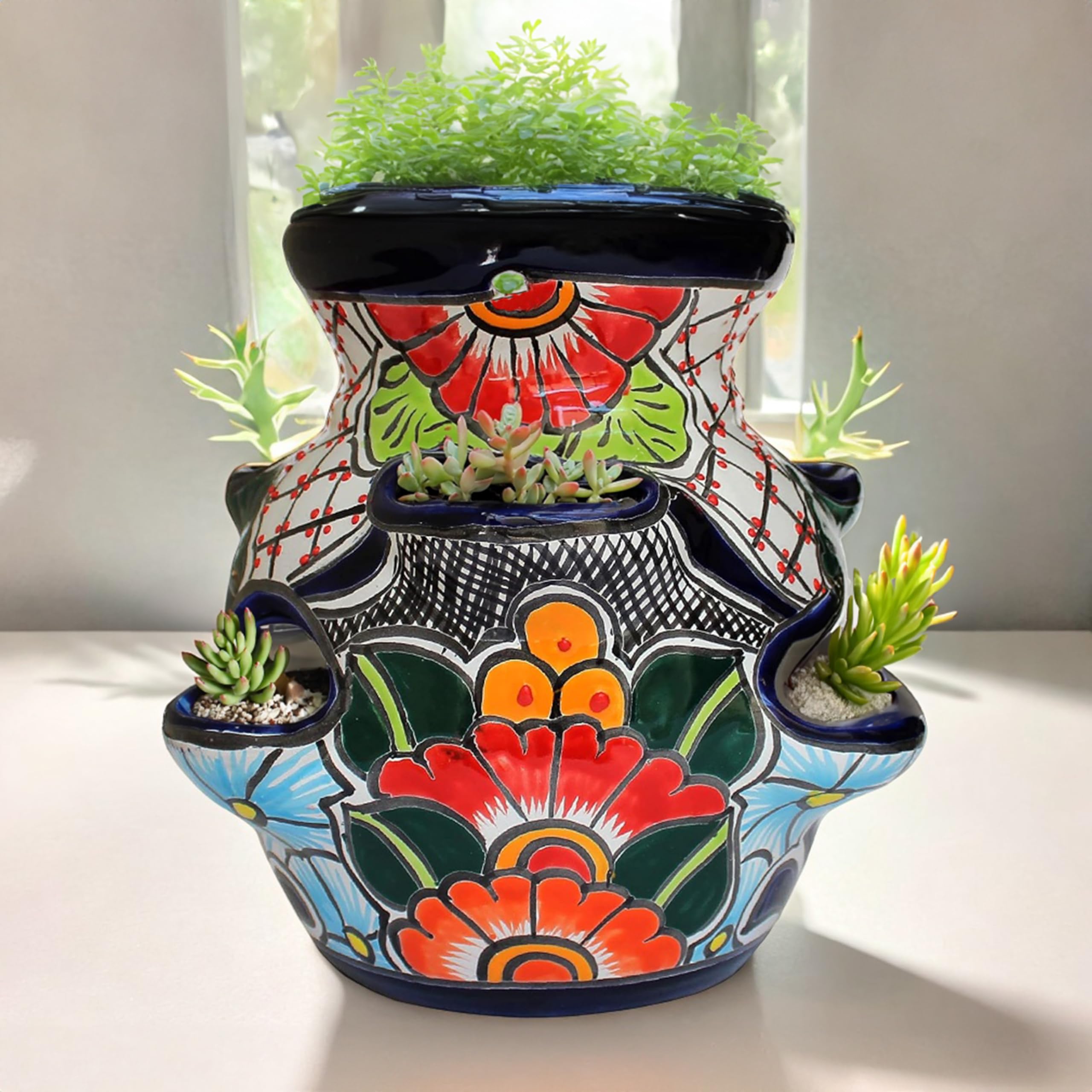 Snapklik.com : Evergreen Garden Talavera Mexican Strawberry Pottery ...