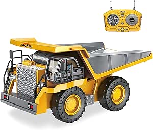 Amazon.co.jp: JoyKip リモートコントロールダンプトラックおもちゃ 9チャンネル 2.4Ghz RC建設車両、ライトと ...