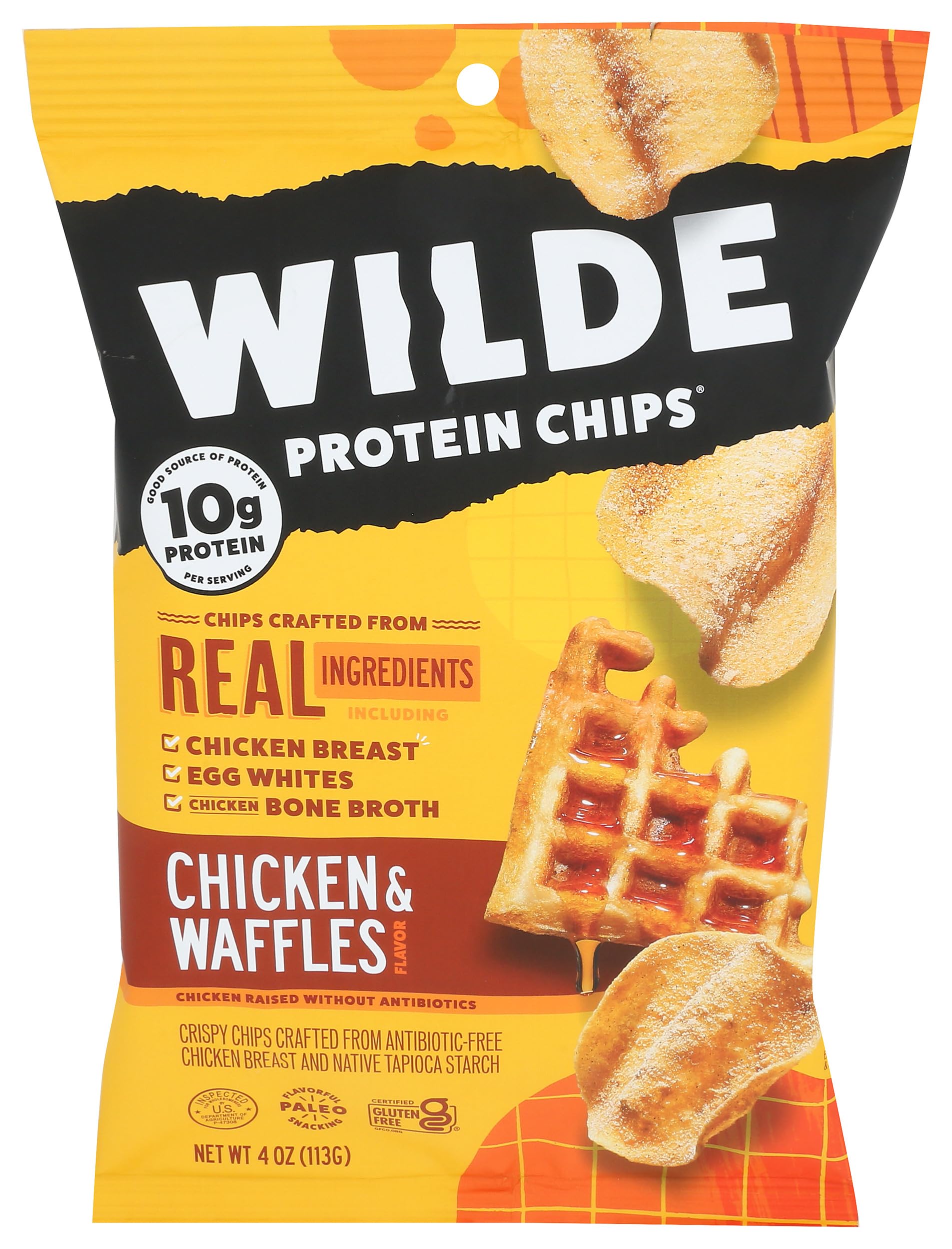 Amazon.com: WILDE BRANDS Chicken Chips Chicken and Waffles, 4 OZ