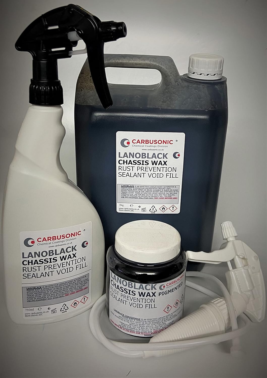 Carbusonic lanolin Motor spray grease underbody rust protection ...
