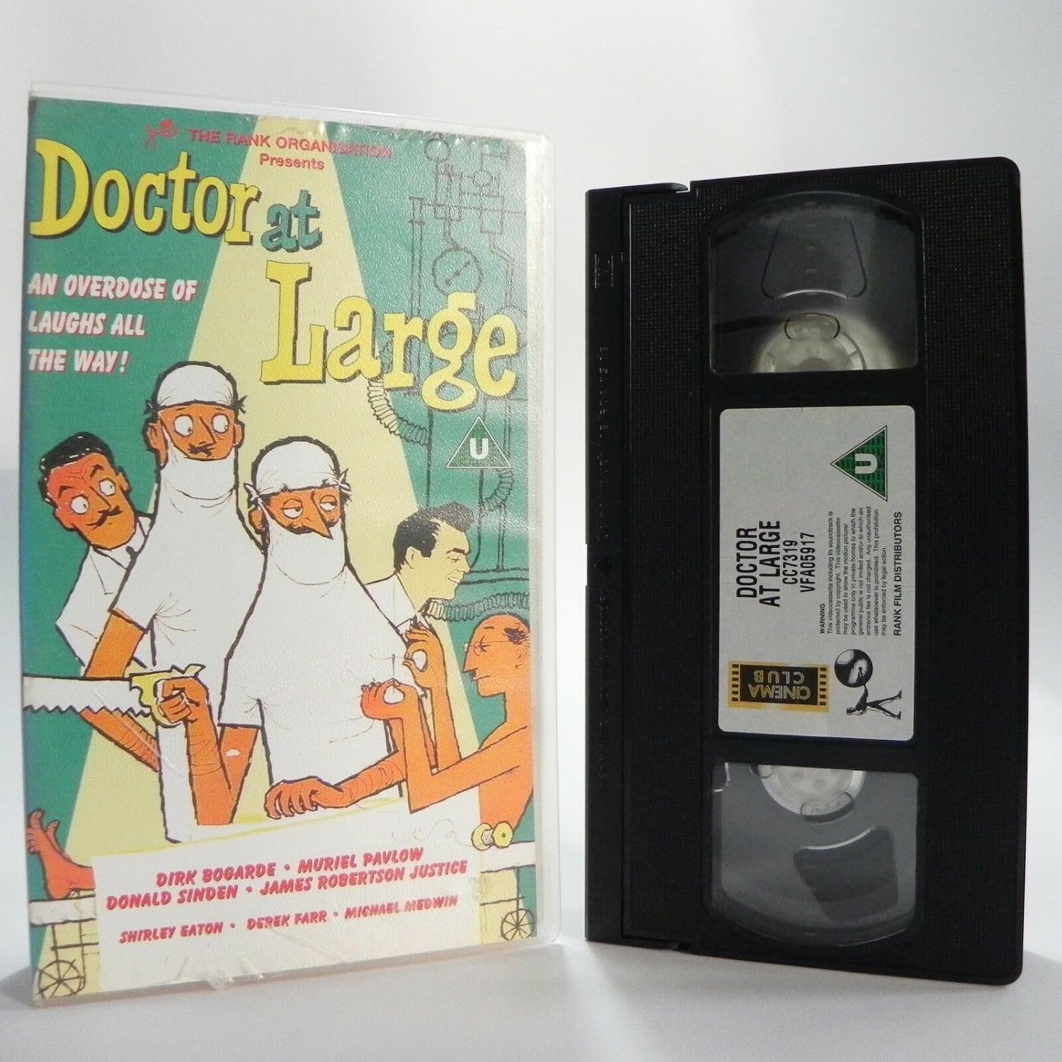 Amazon.com: Doctor at Large [VHS] : Dirk Bogarde, Muriel Pavlow, Donald ...