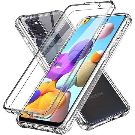 OWKEY Compatible with Samsung Galaxy A21s Case, 360 Degree Full Body ...
