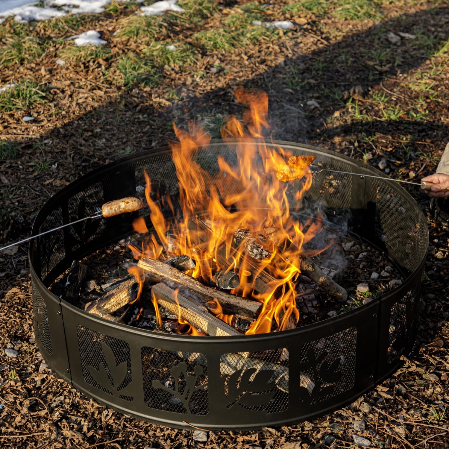 Snapklik.com : 36 Inch Fire Ring For Outside