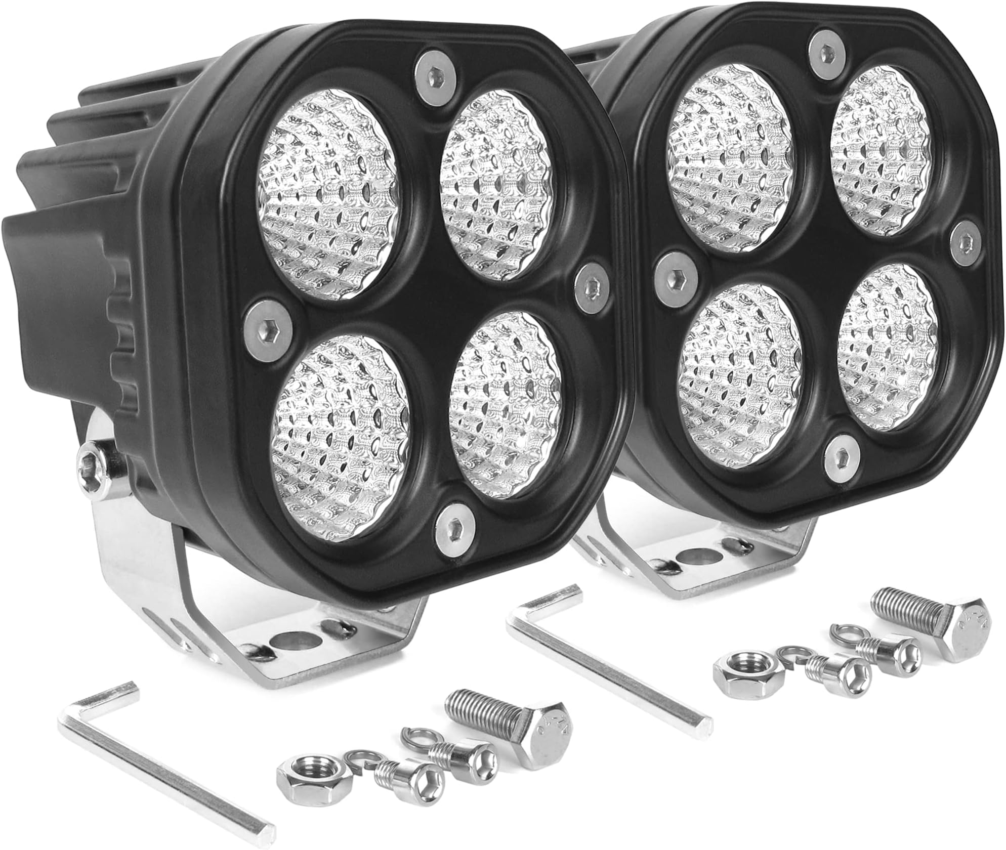 Amazon.com: Auxbeam 5 Inch LED Pod Offroad Lights, 168W Super Bright ...