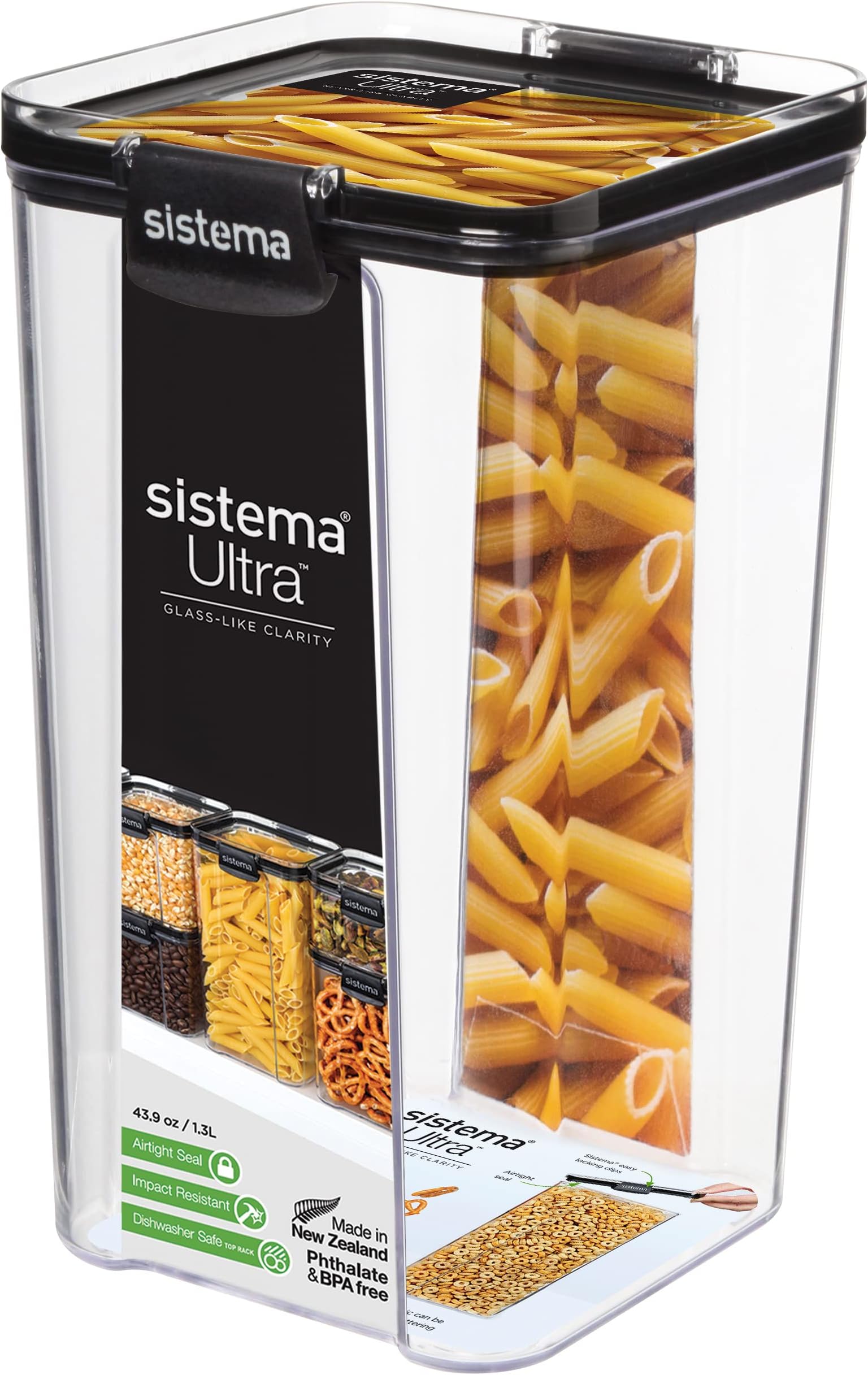 Sistema Ultra Tritan Airtight Pantry Storage Container | 1.3 Litre ...