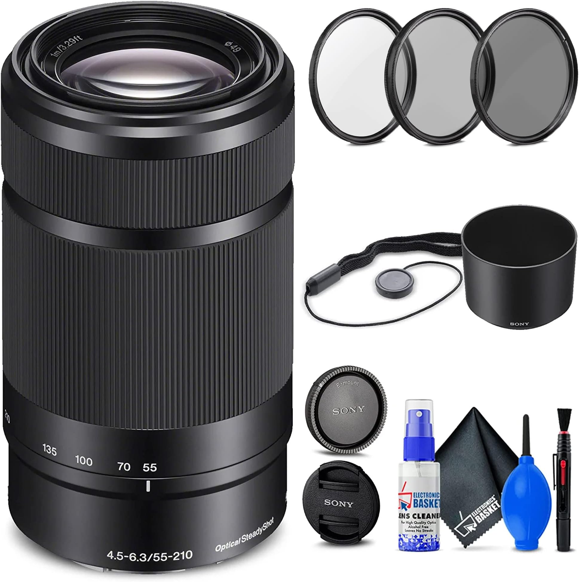 Amazon.com : Sony 75-300mm f/4.5-5.6 Compact Super Telephoto Zoom Lens ...