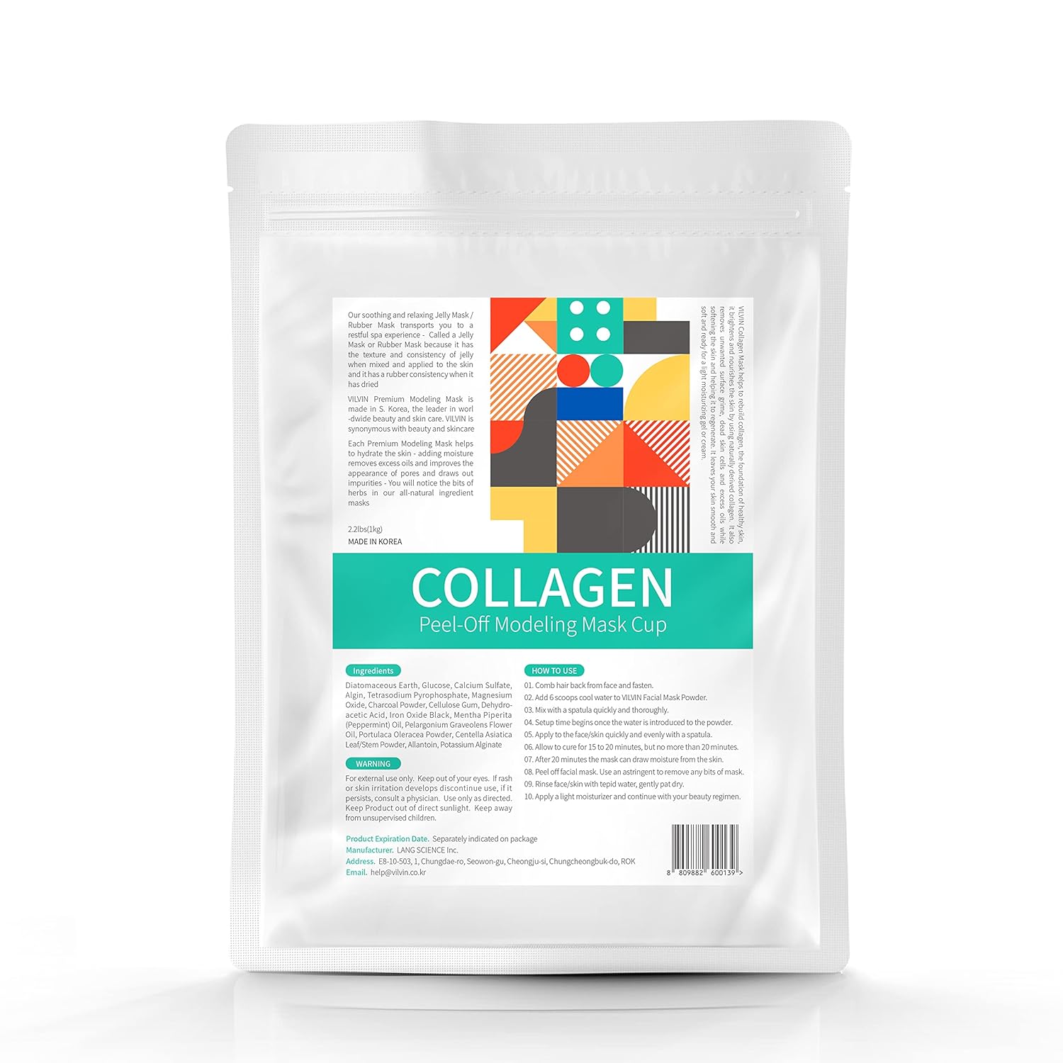 Amazon.com : VILVIN Collagen Modeling Mask Powder Pack - 2.2 lbs - Face ...