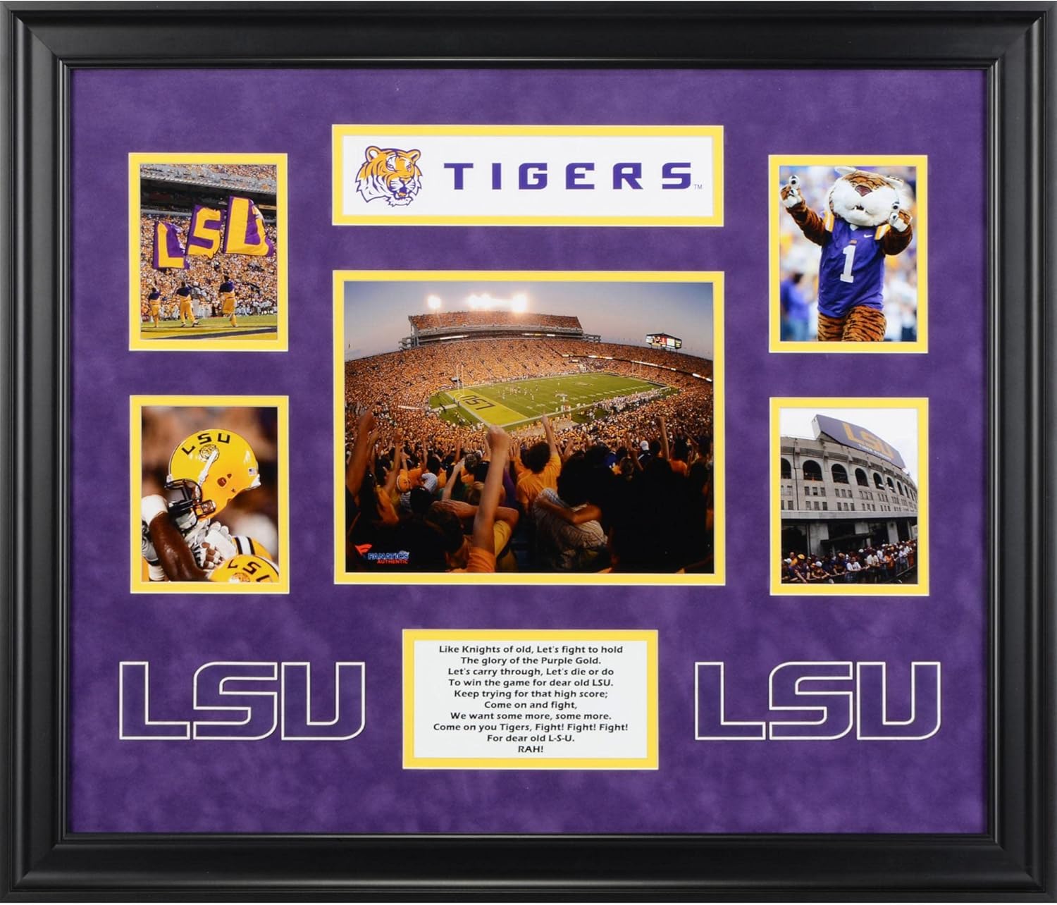 LSU Tigers 5-Photograph Framed Collage - College Team Plaques and ...