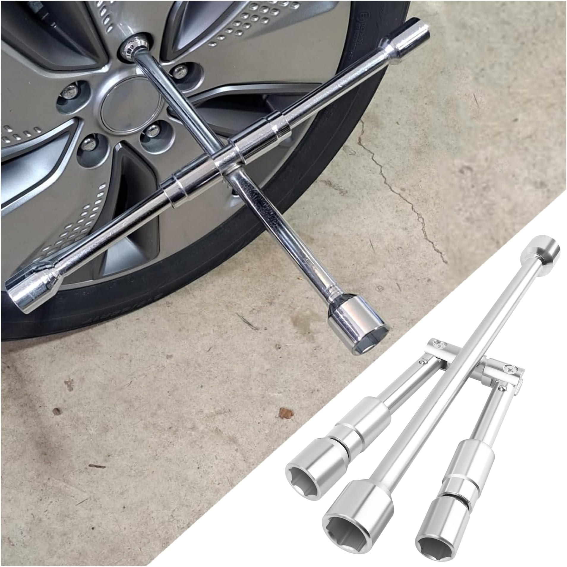 Amazon.com: Stacool 14-Inch Foldable 4 Way Lug Wrench(17,19,21,23mm ...